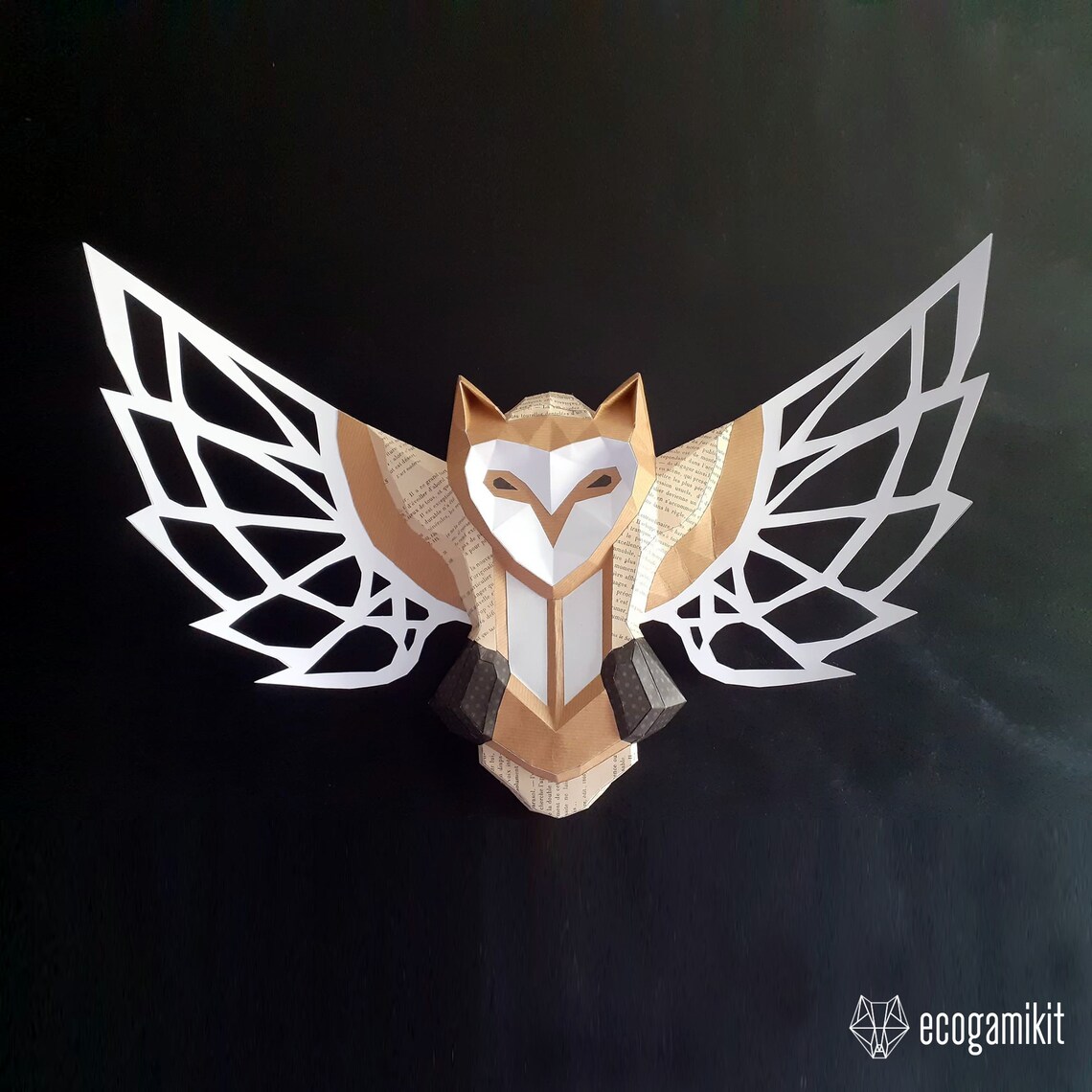 Owl Sculpture Papercraft 3D Craft Kit for Adults Puzzle to - Etsy
