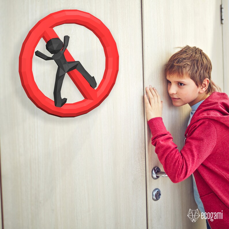 Road Sign Papercraft Trophy Printable 3D Puzzle Papercraft | Etsy