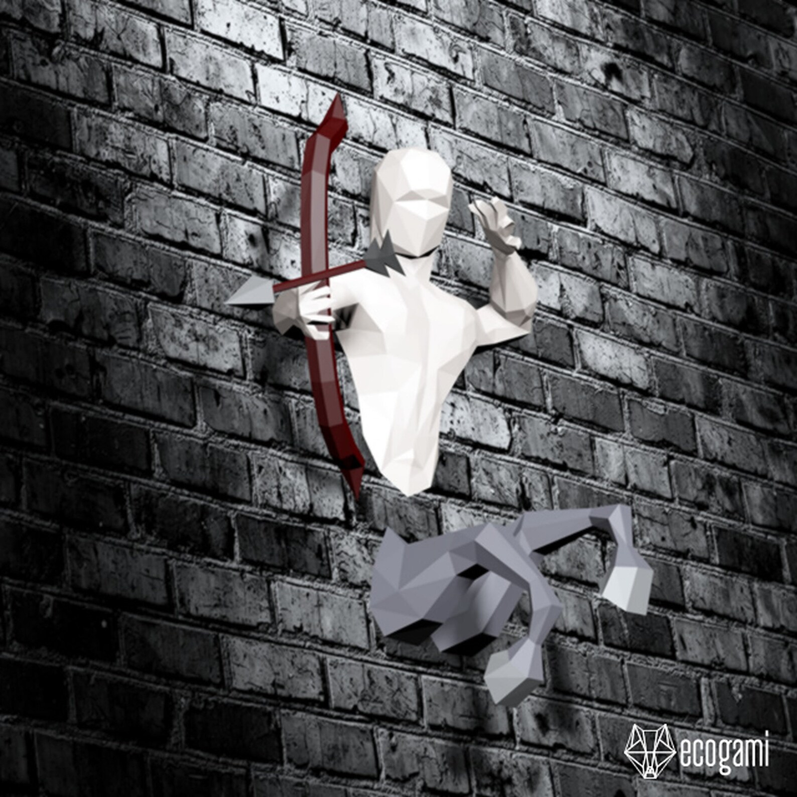 Centaur Papercraft Trophy, Printable 3D Puzzle, Papercraft Pdf Template ...