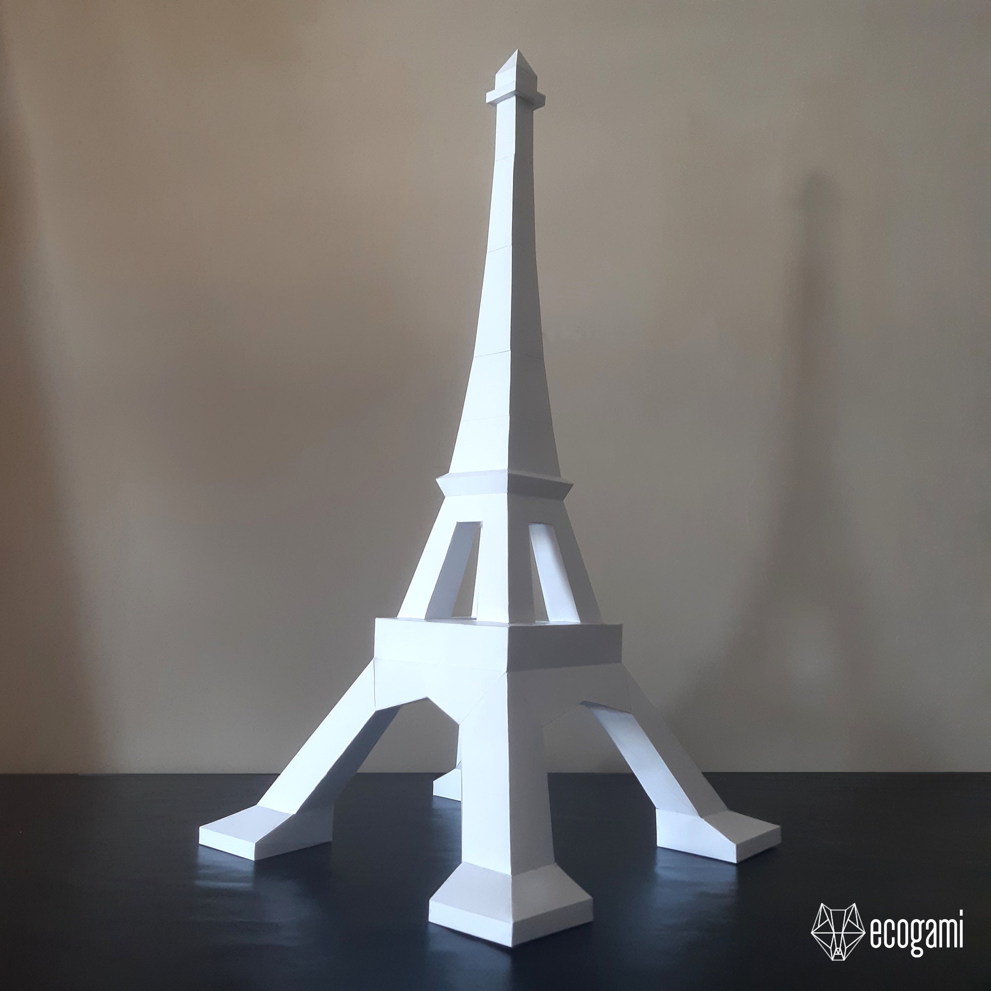 Torre Eiffel papercraft rompecabezas 3D imprimible plantilla - Etsy España