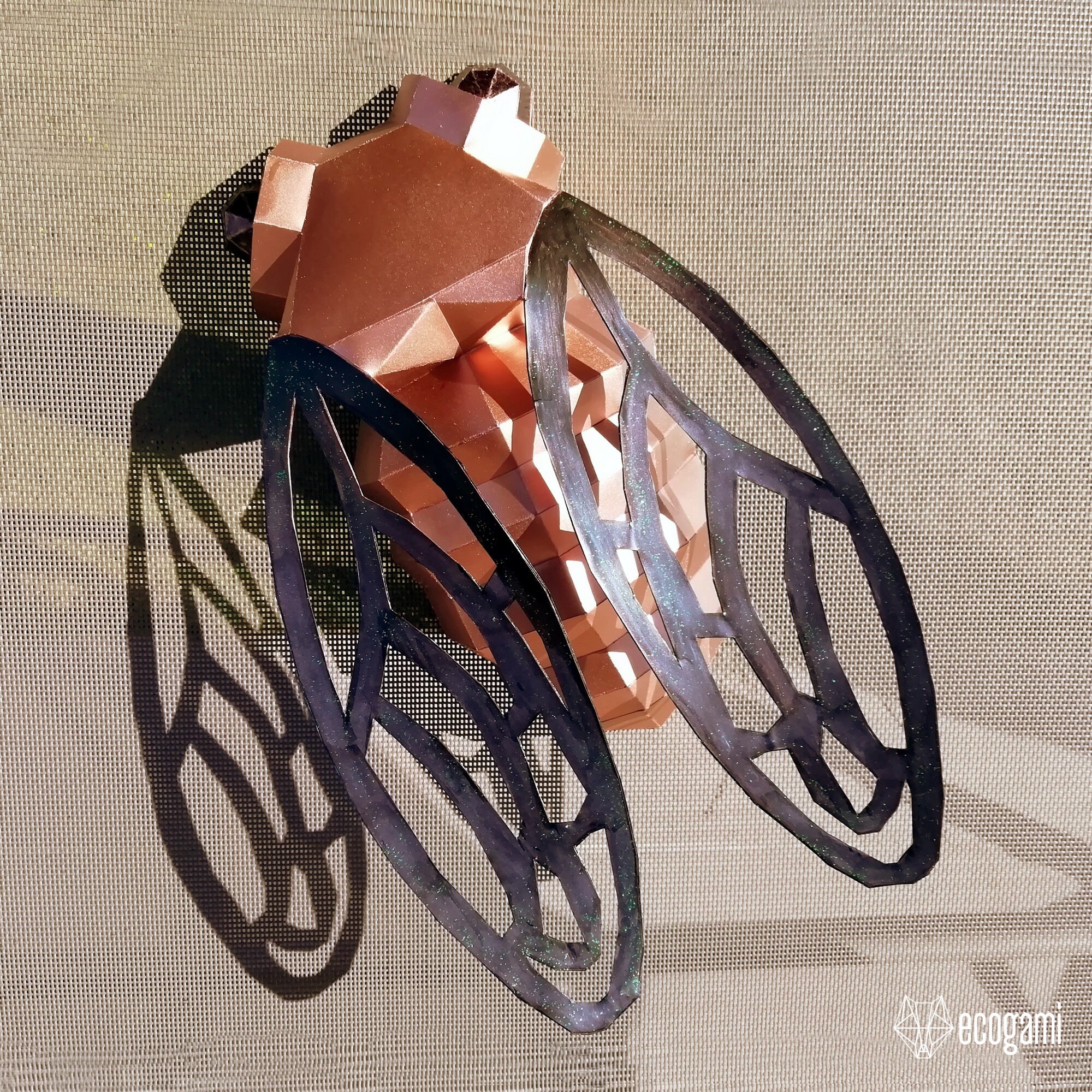 Cicada Papercraft Sculpture Printable 3D Puzzle Papercraft | Etsy Canada