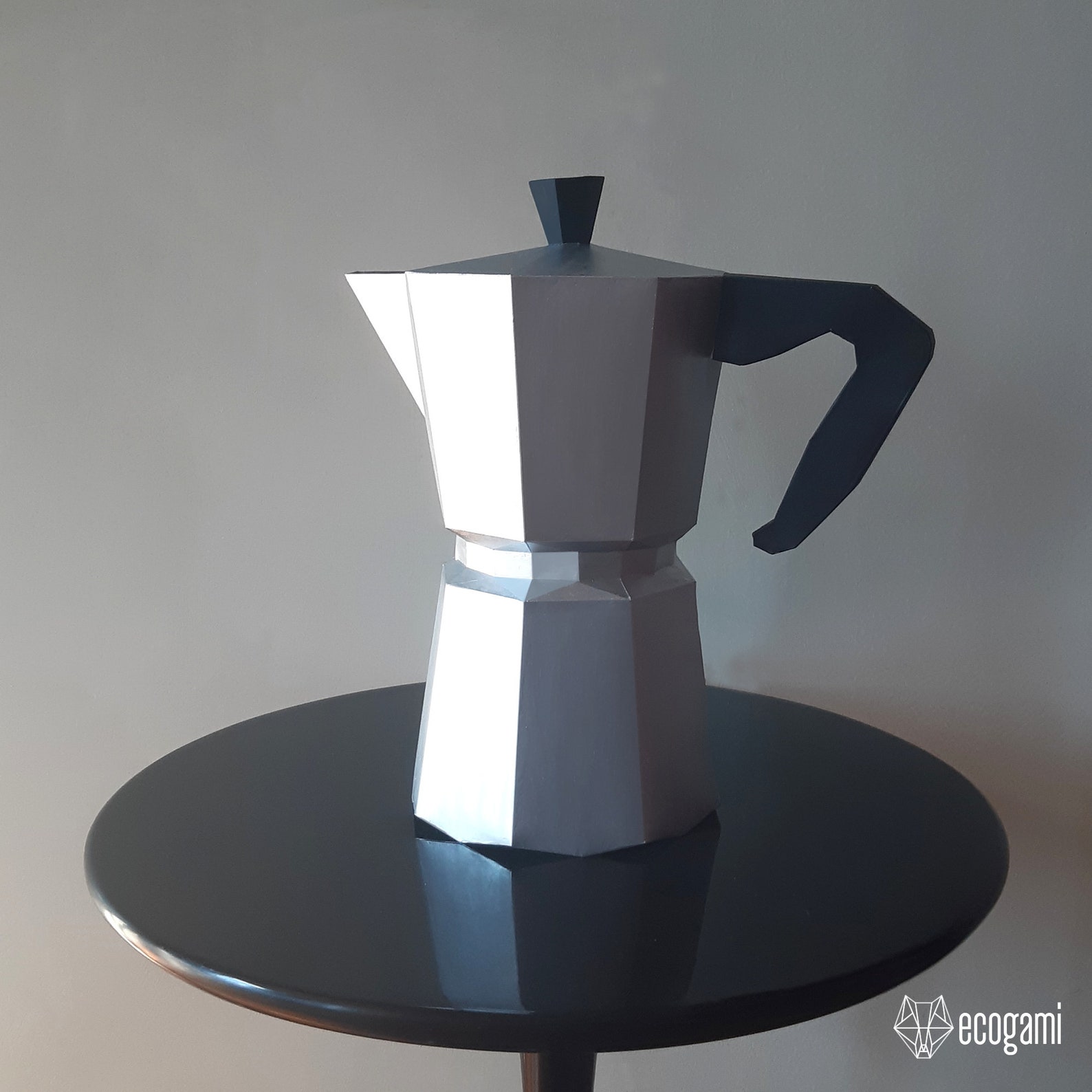 Moka Pot, Italian Coffee Maker Papercraft Sculpture, Printable 3D ...