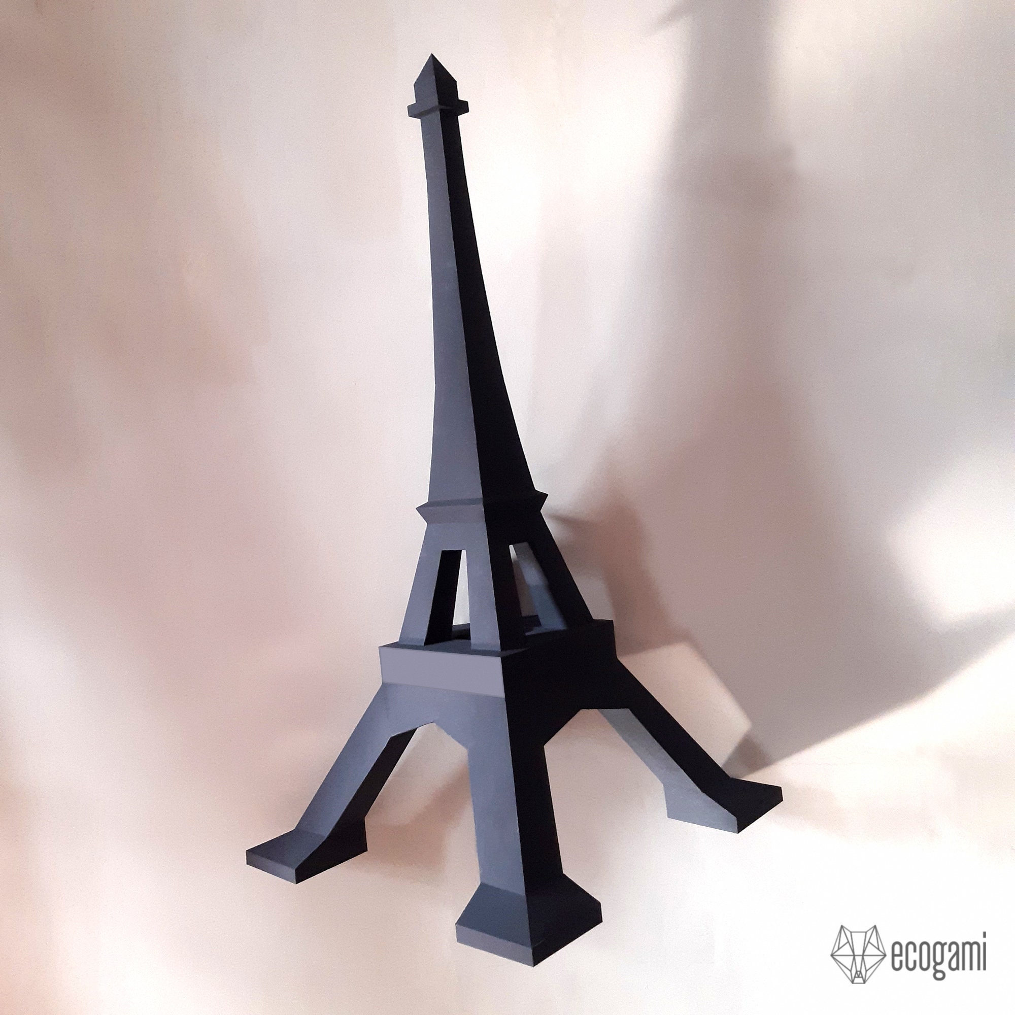 Eiffel Tower Papercraft Trophy Printable 3D Puzzle - Etsy