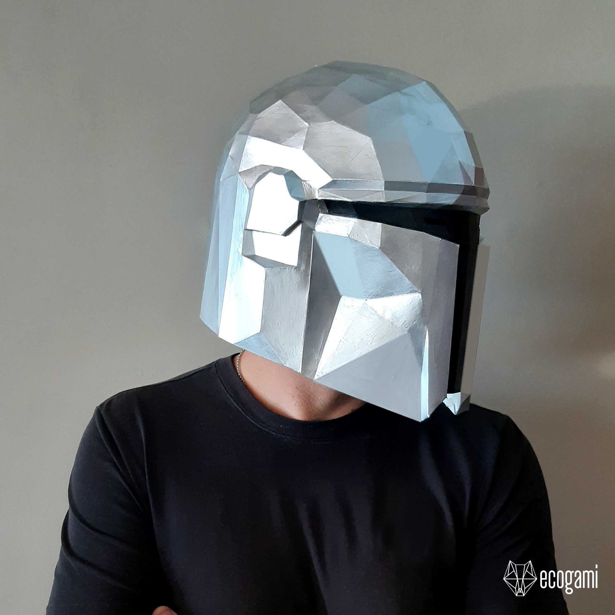 Casco The Mandalorian papercraft plantilla de máscara Star - Etsy México