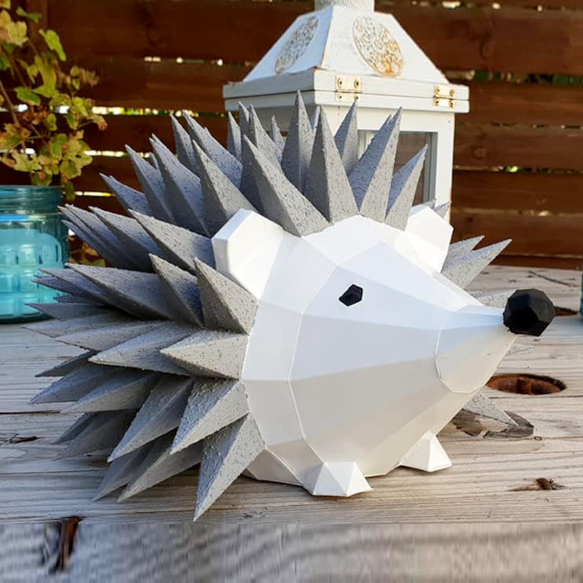 Hedgehog Papercraft Sculpture Printable 3D Puzzle Papercraft | Etsy Canada