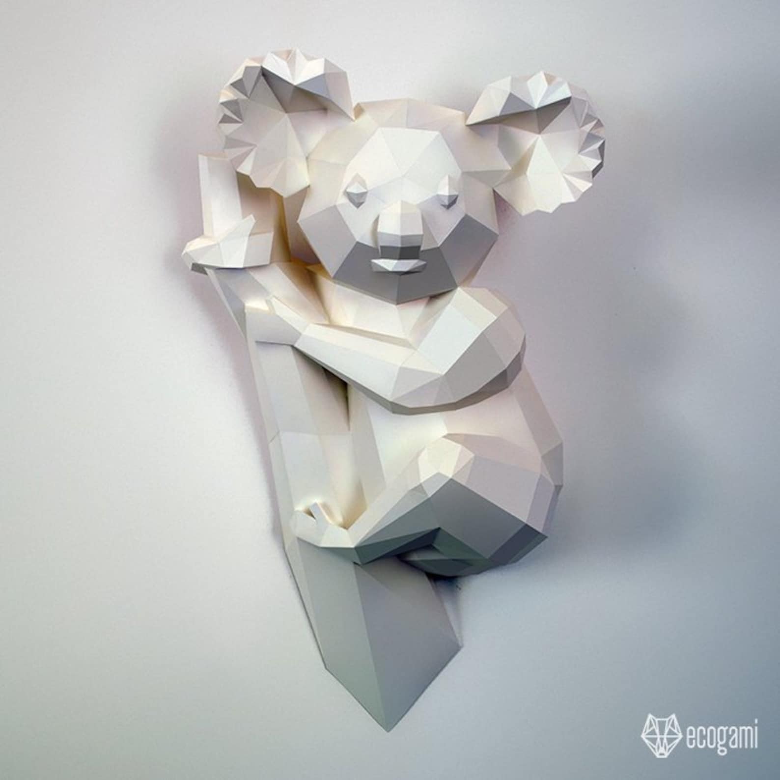 Koala Papercraft Sculpture Printable 3D Puzzle Papercraft - Etsy Australia
