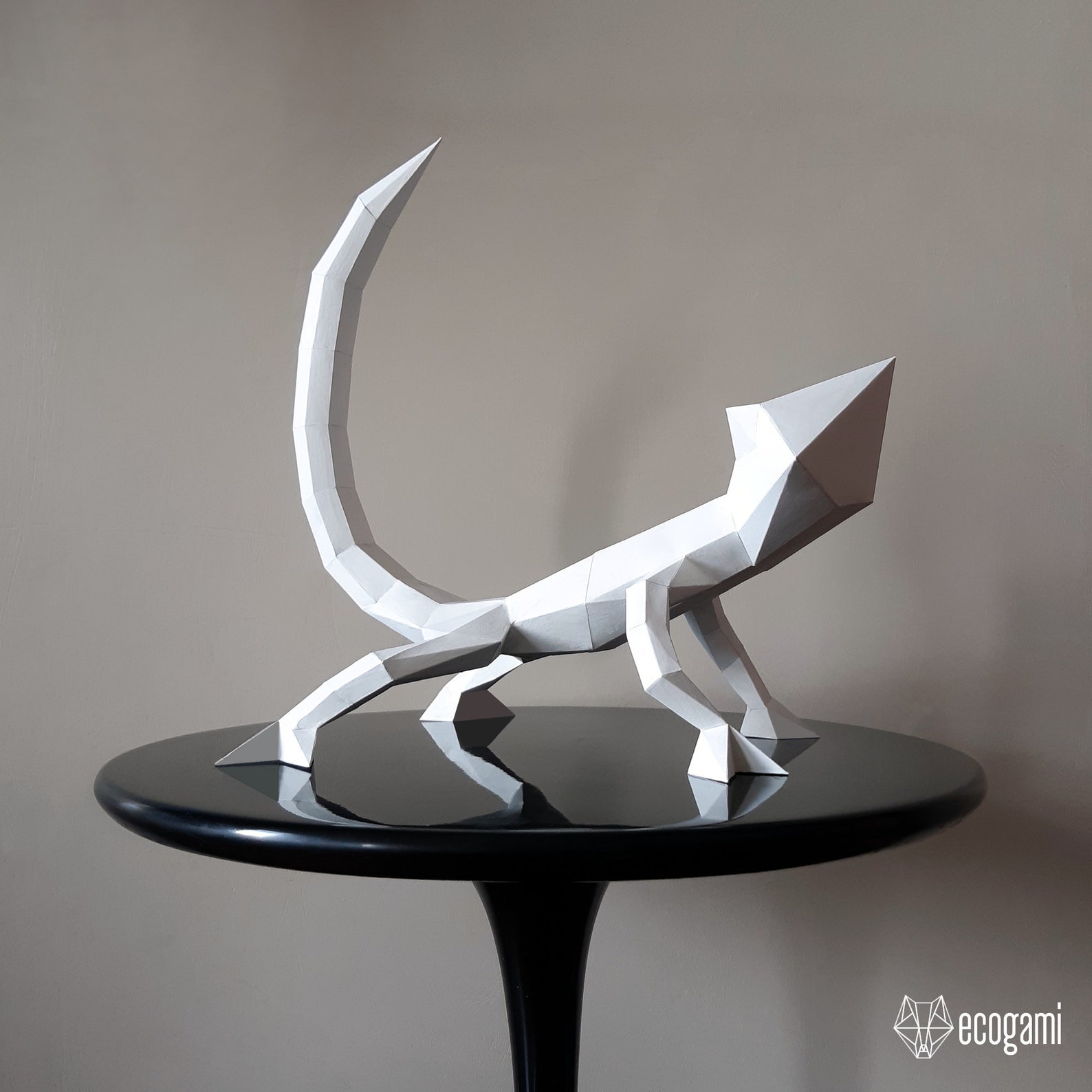 Lizard Papercraft Sculpture Printable 3D Puzzle Papercraft | Etsy