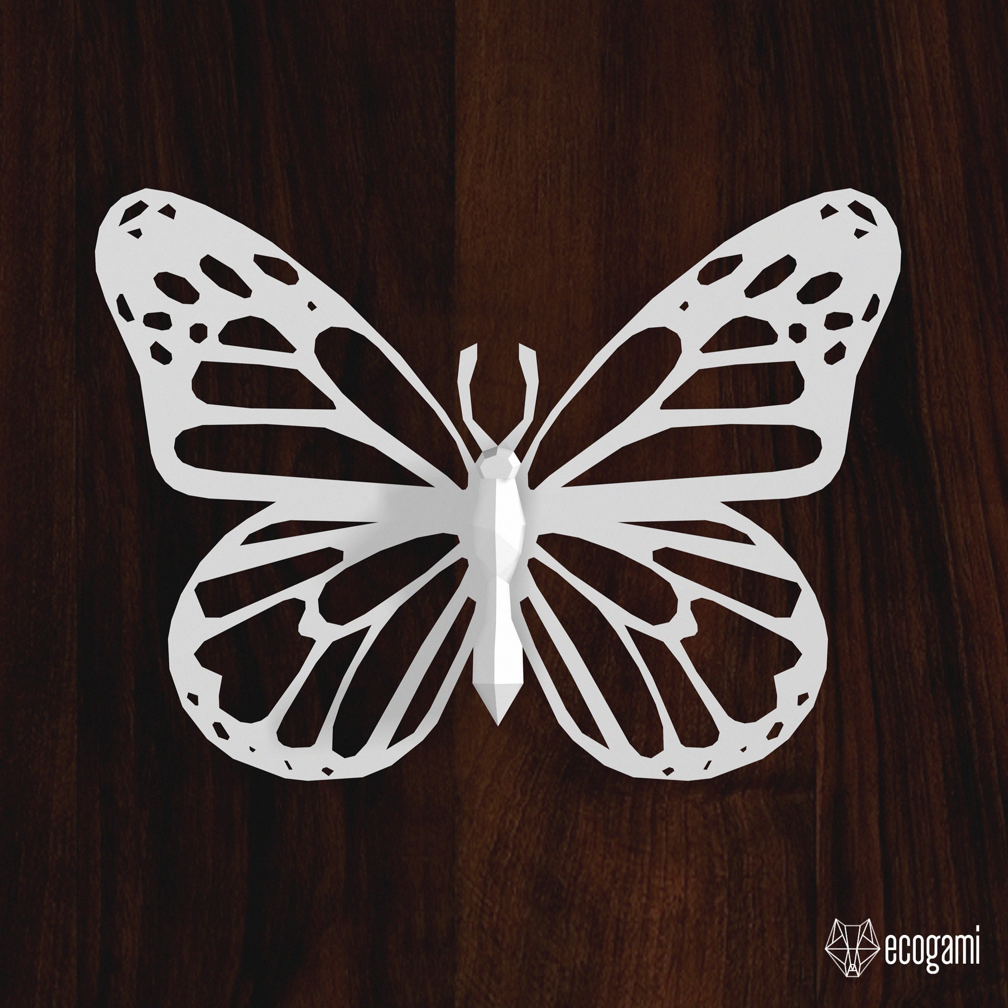 Butterfly Papercraft Sculptures Printable 3D Puzzle | Etsy