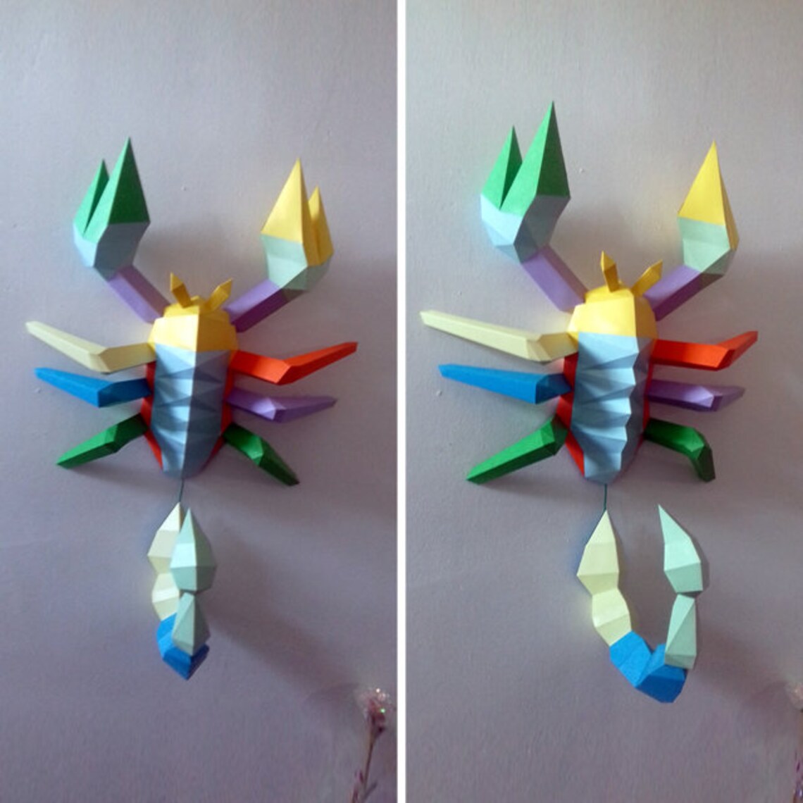 Escorpión escultura papercraft rompecabezas 3D imprimible - Etsy México