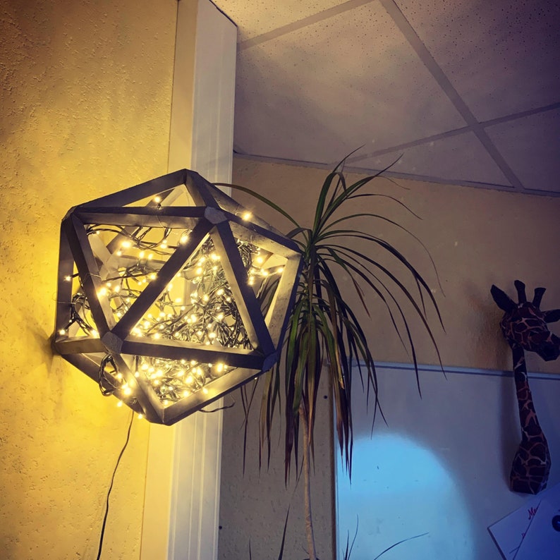 Geometric paper lamp shade printable lampshade PRISMA | Etsy