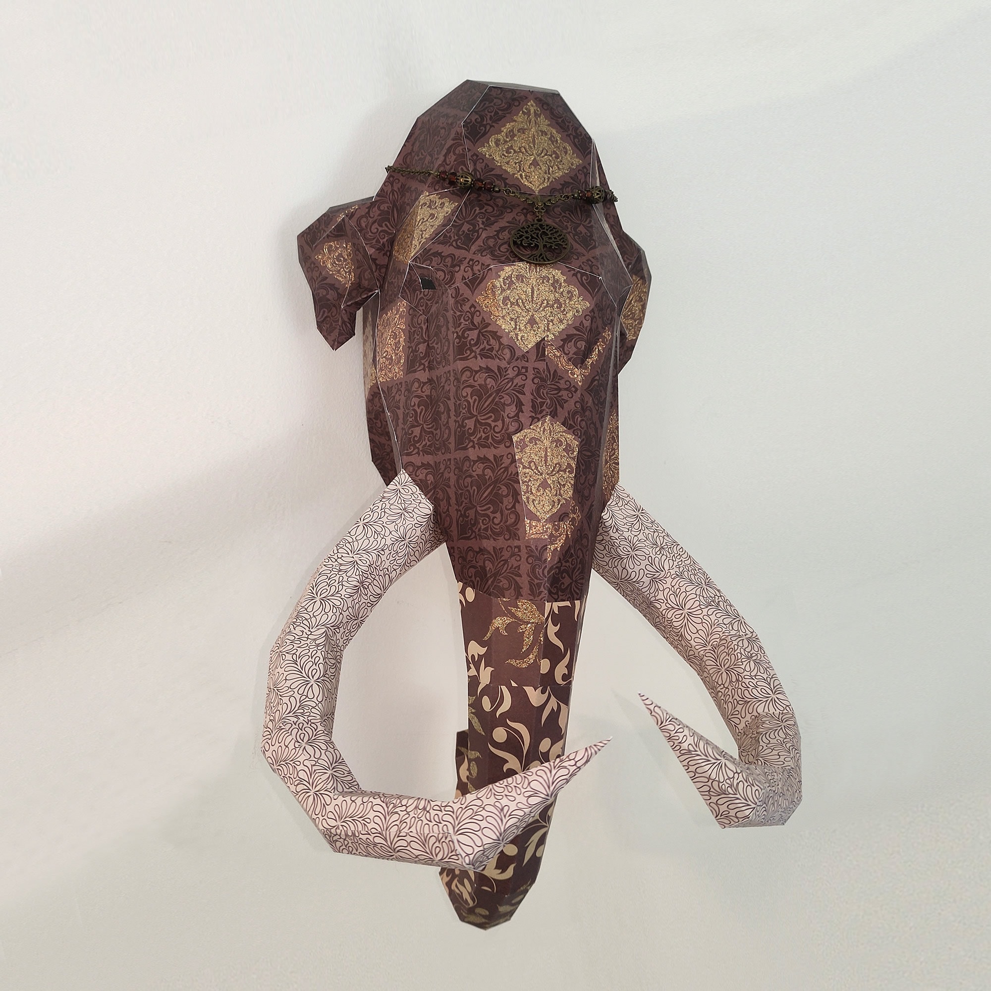 Mammoth Head Papercraft Sculpture Printable 3D Puzzle - Etsy Canada