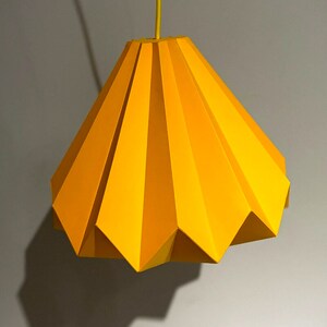 Origami Paper Lamp Shade, Printable Lampshade, Papercraft Pdf Template ...