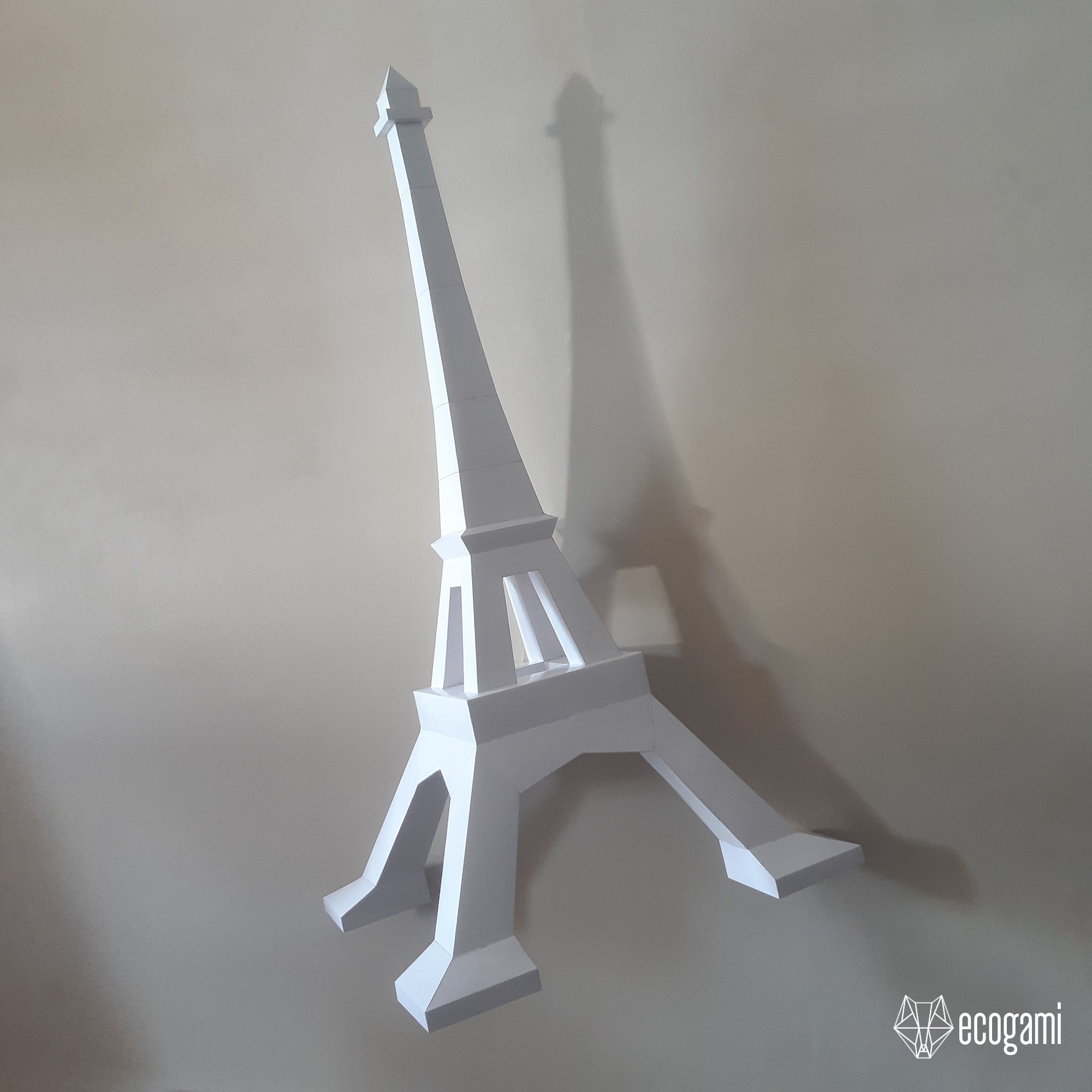 Eiffel Tower Papercraft Trophy Printable 3D Puzzle - Etsy