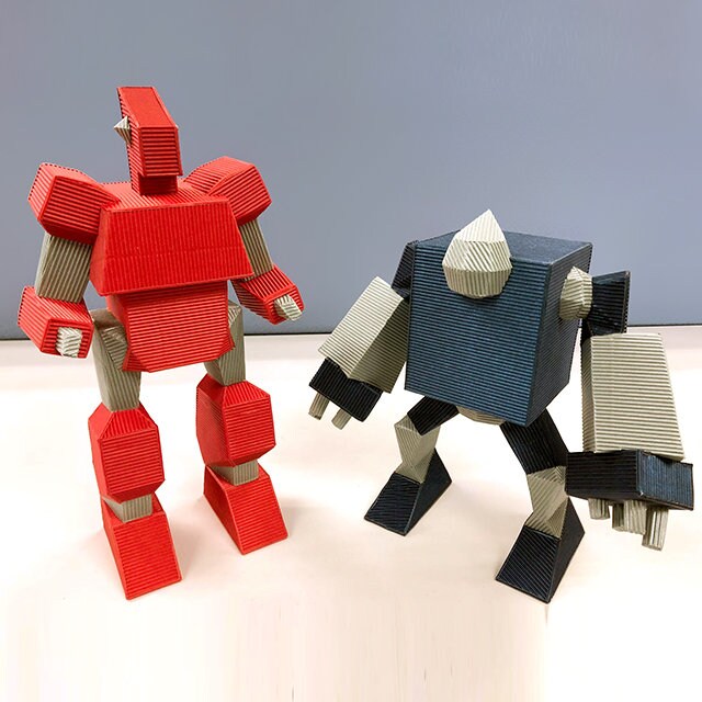Robot Papercraft Sculptures Printable 3D Puzzle Papercraft - Etsy