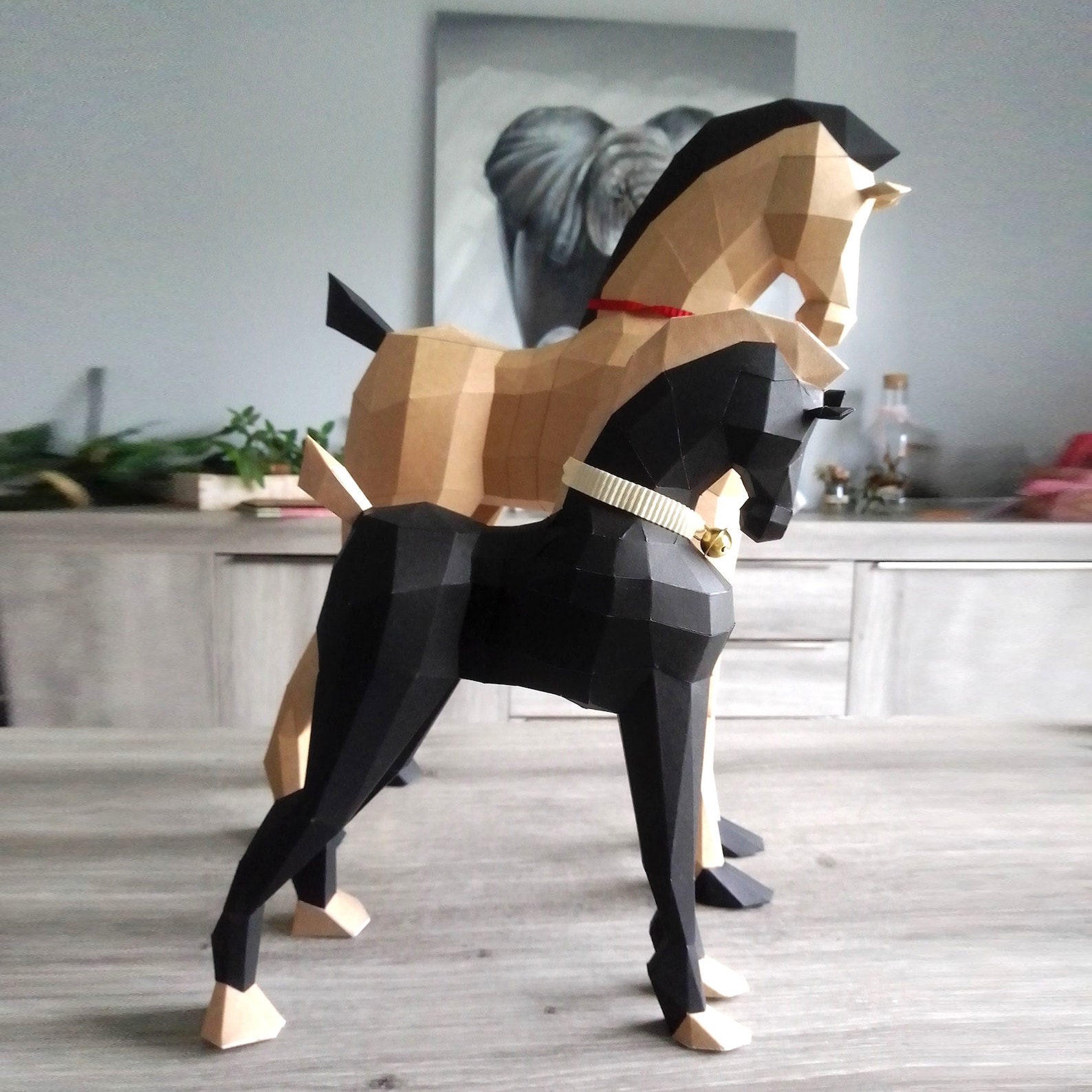 Horse Papercraft Sculpture Printable 3D Puzzle Papercraft | Etsy Canada