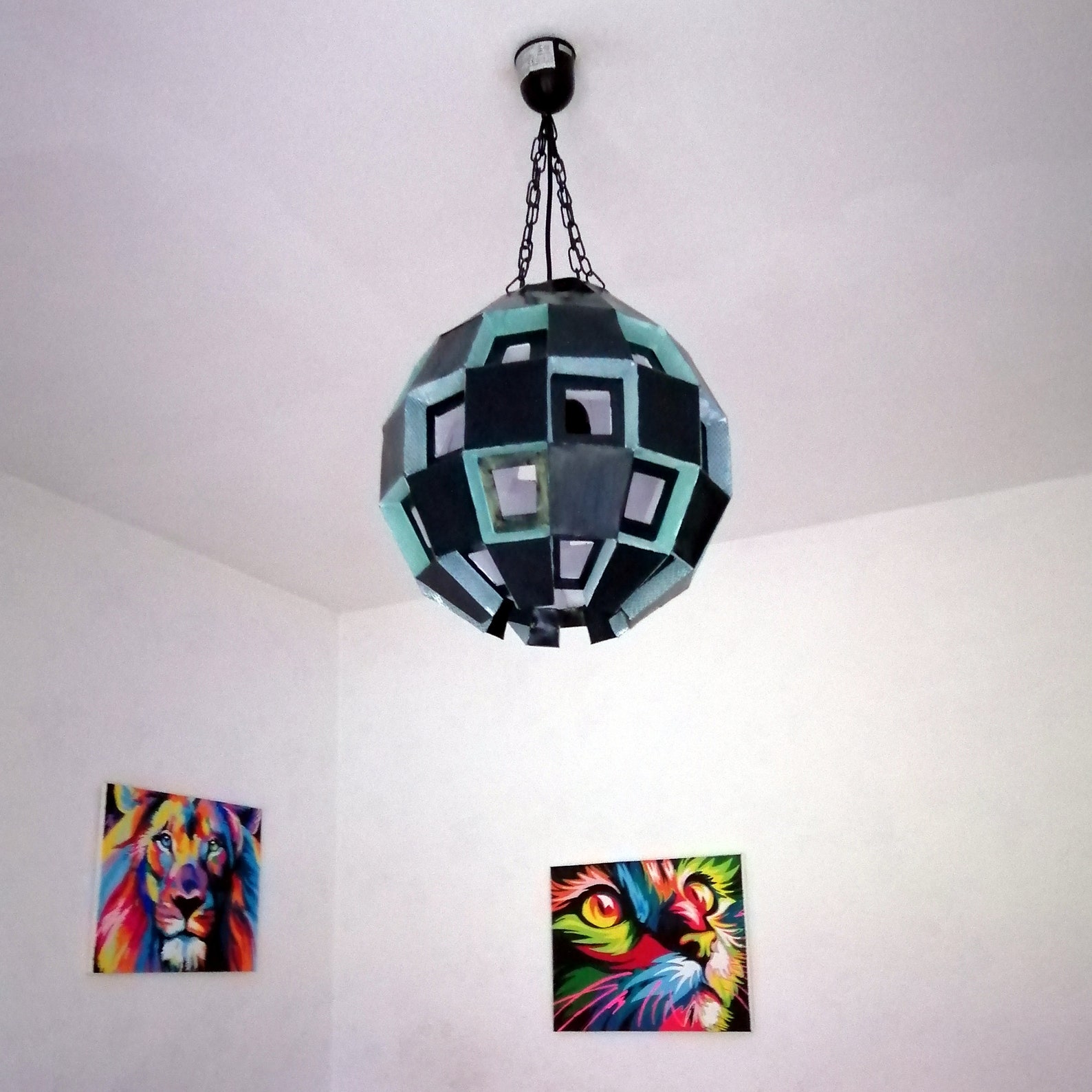 Paper lamp shade printable lampshade template MOD papercraft | Etsy