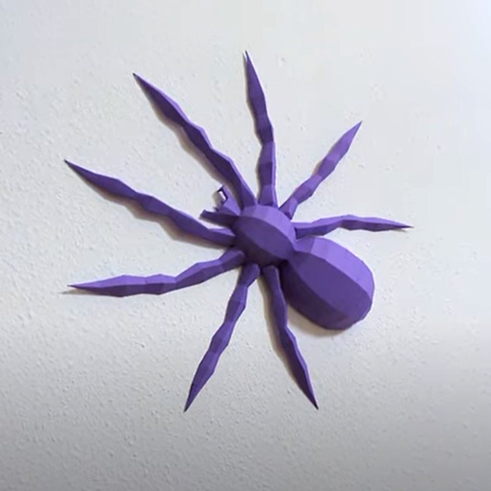Spider Papercraft Template PDF, DIY 3D Paper Spider Wall Decor ...