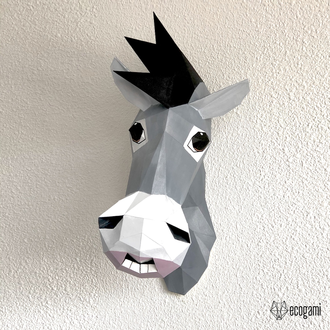 Horse Papercraft Sculpture, Printable 3D Puzzle, Papercraft Pdf ...