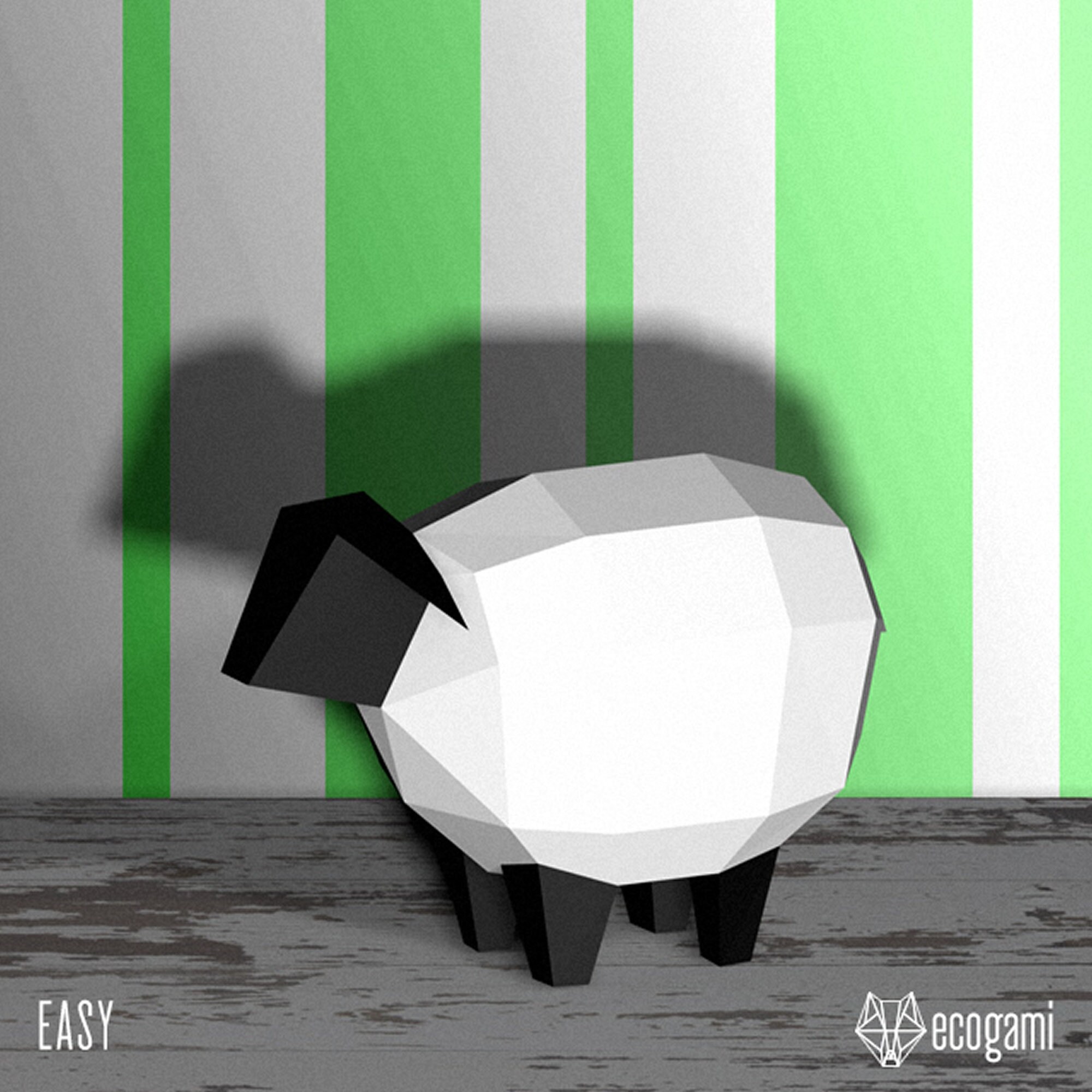 Sheep papercraft sculpture printable 3D puzzle papercraft | Etsy