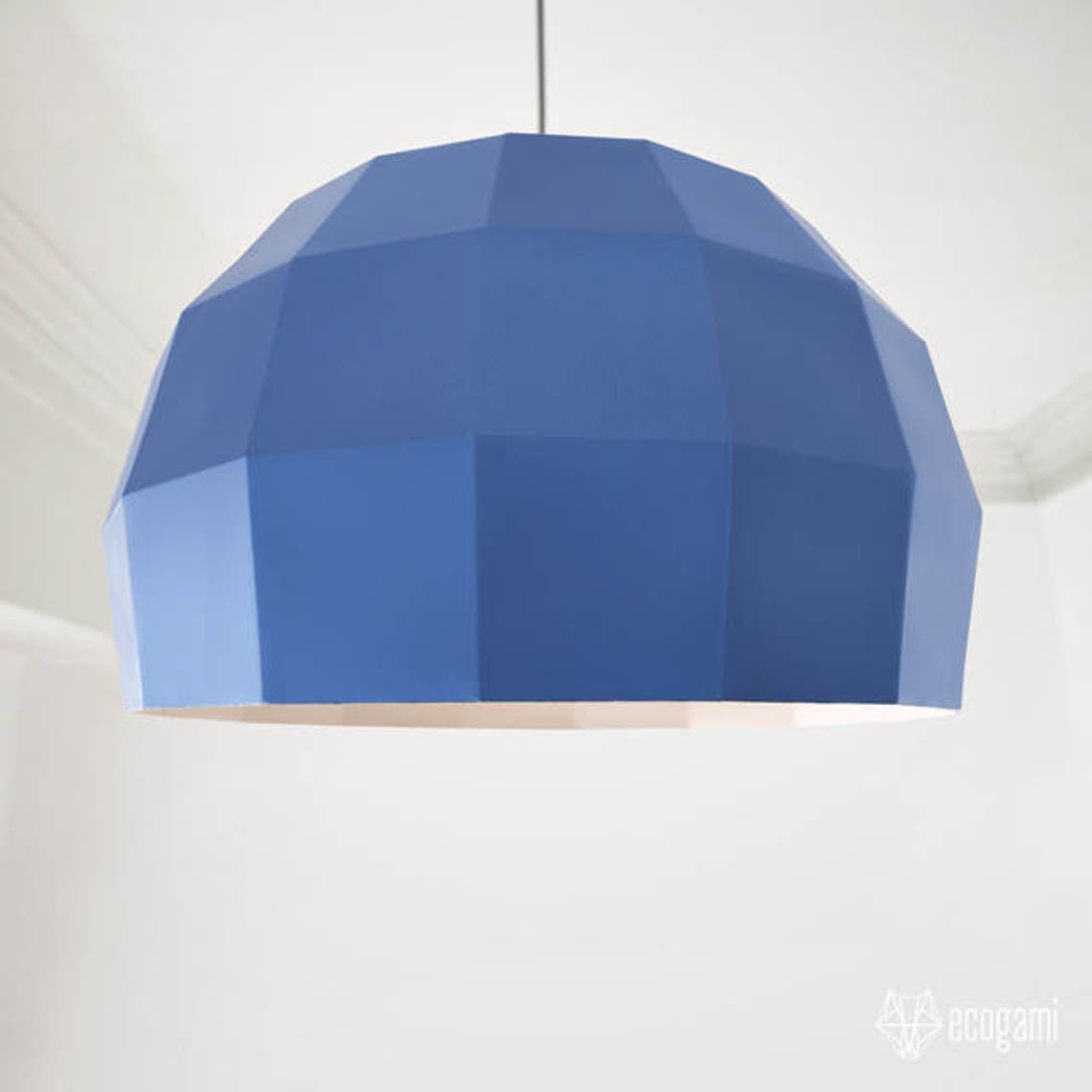 Hanging Paper Lamp Shade, Printable Lampshade EASY, Papercraft Pdf ...