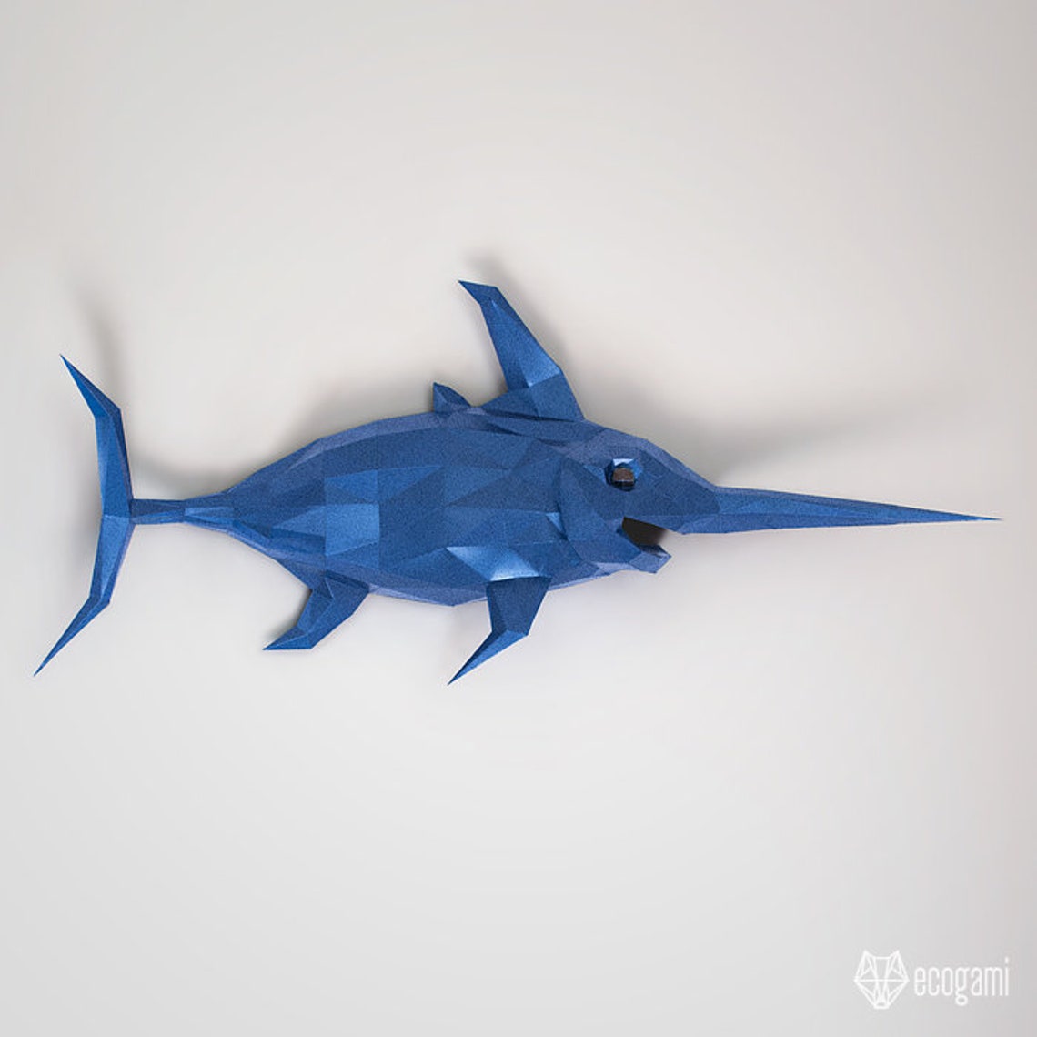 Swordfish Papercraft Sculpture, Printable 3D Puzzle, Papercraft Pdf ...
