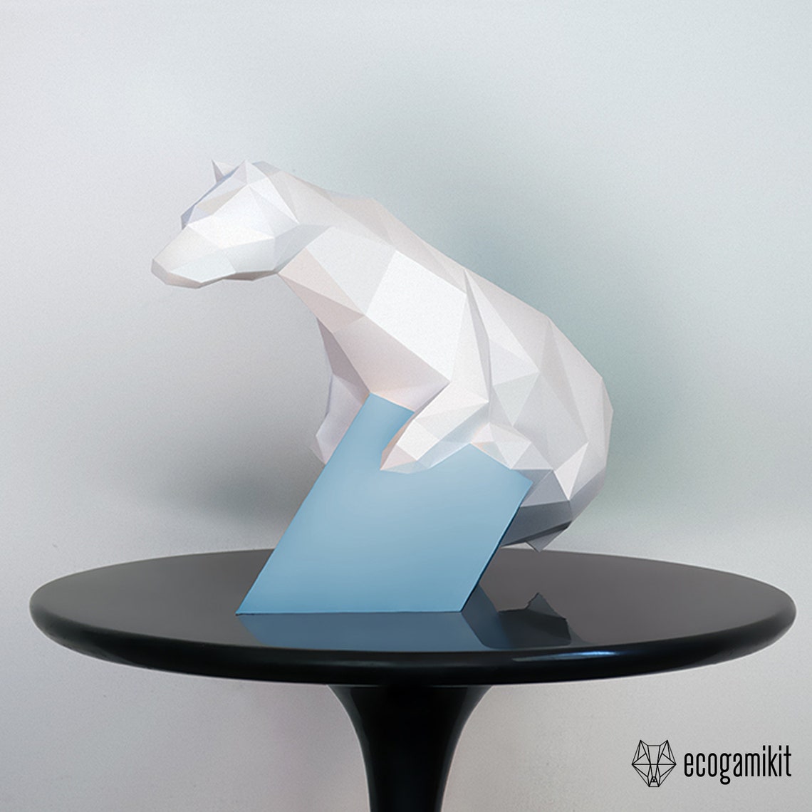 Polar Bear Sculpture Papercraft 3D Craft Kit for Adults - Etsy
