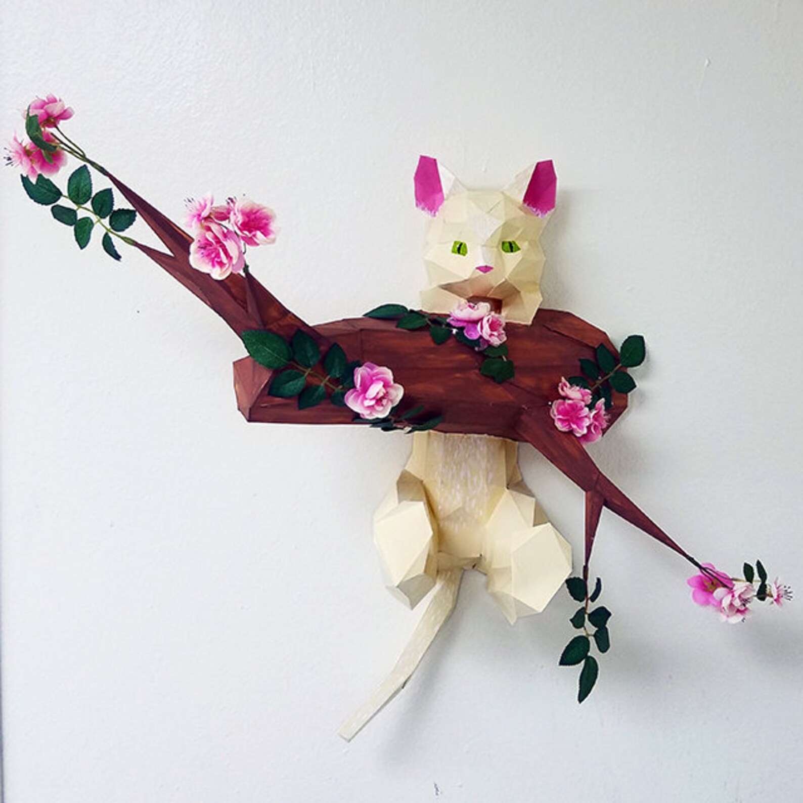 Chat sculpture papercraft puzzle 3D imprimable patron Pdf | Etsy France