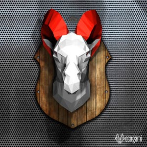 Ram Papercraft Trophy, Printable 3D Puzzle, Papercraft Pdf Template to ...