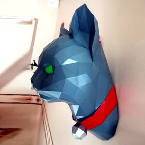 Cat Head Papercraft Sculpture, Printable 3D Puzzle, Papercraft Pdf ...