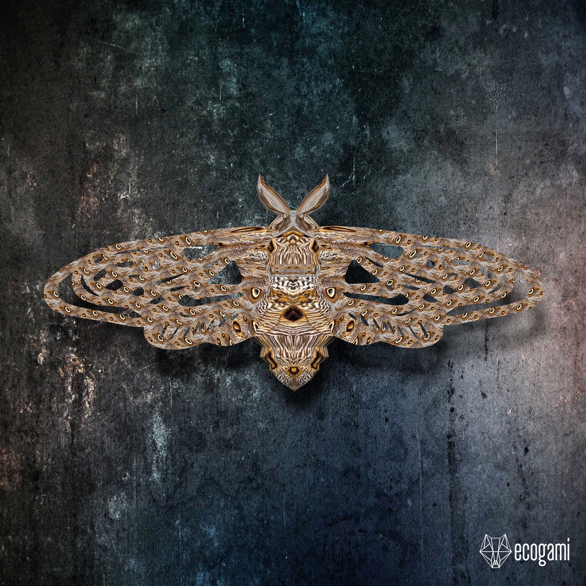 Moth Papercraft Sculpture Printable 3D Puzzle Papercraft Pdf - Etsy
