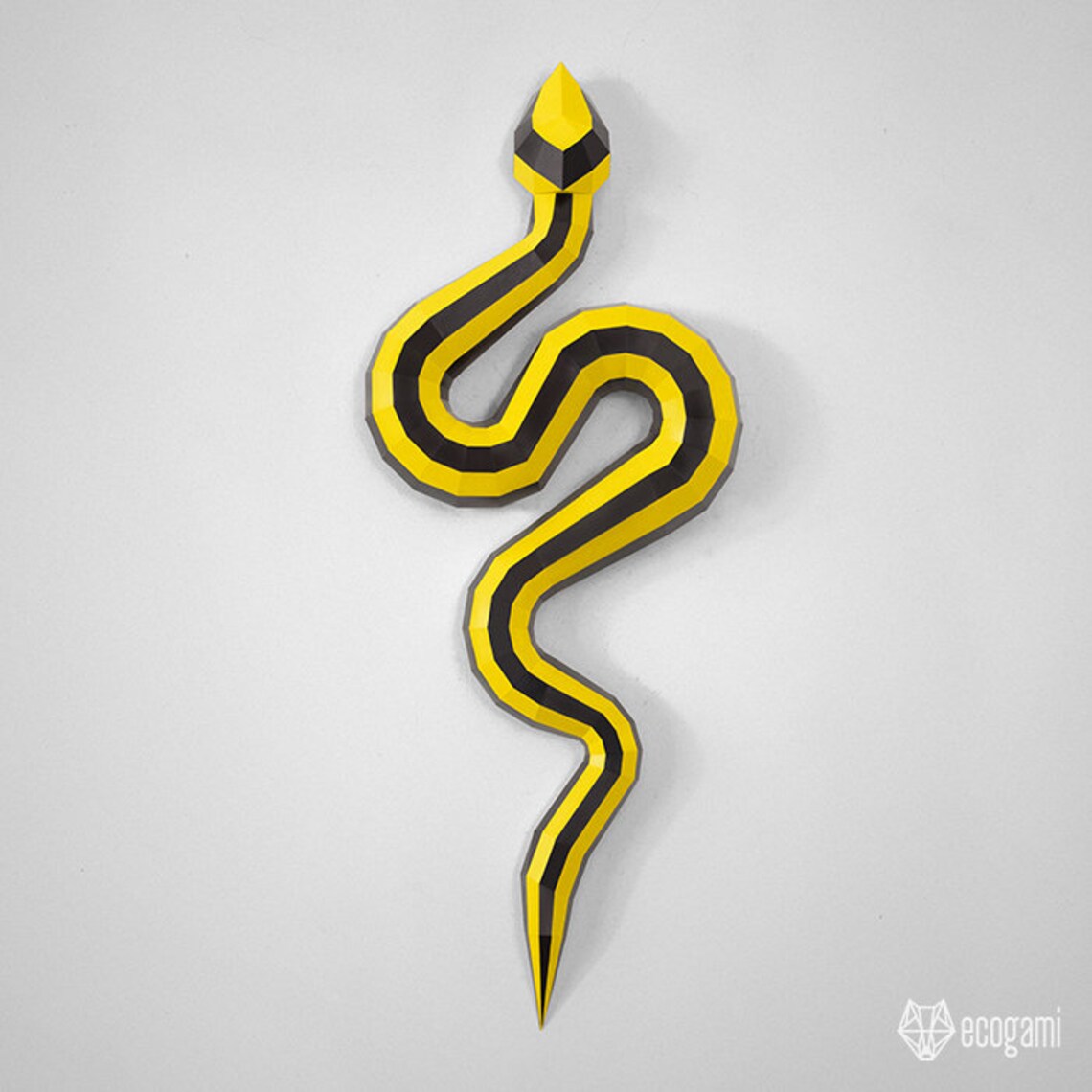 Snake Papercraft Sculpture, Printable 3D Puzzle, Papercraft Pdf ...