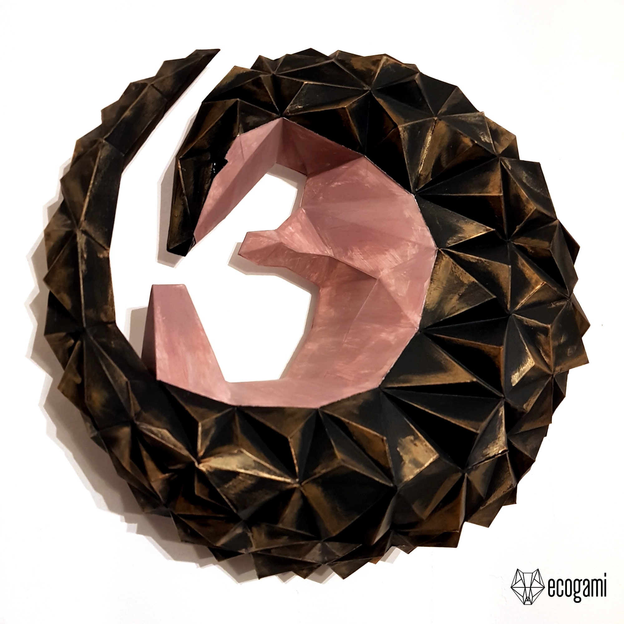 Pangolin Papercraft PDF, DIY Animal Wall Decor, Low Poly 3D Printable ...