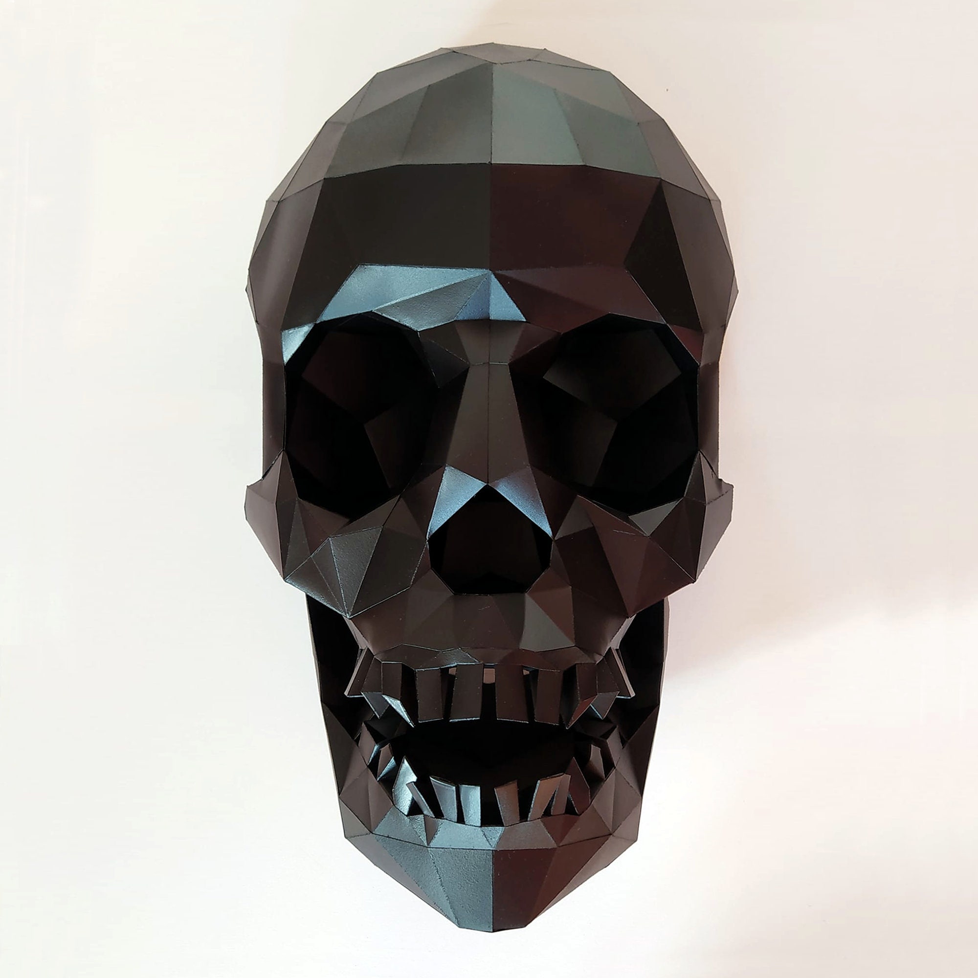 Human Skull Papercraft Sculpture Printable 3D Puzzle | Etsy