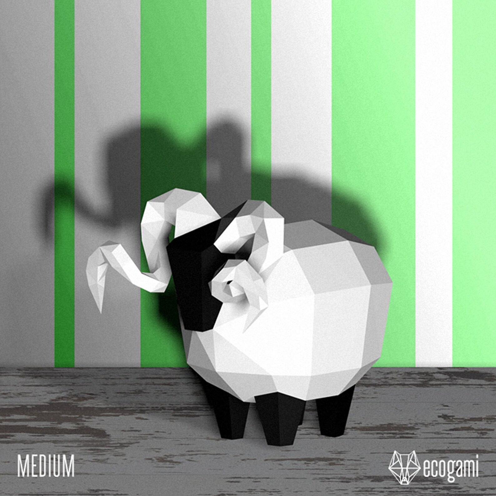 Sheep Papercraft Sculpture, Printable 3D Puzzle, Papercraft Pdf ...