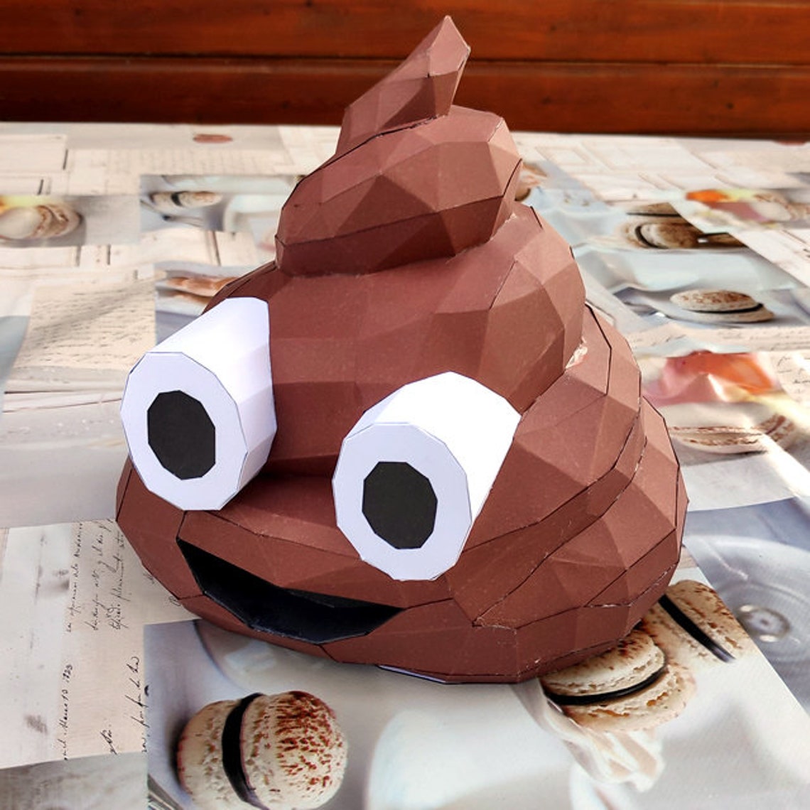 Poo Emoji Papercraft Sculpture Printable 3D Puzzle - Etsy