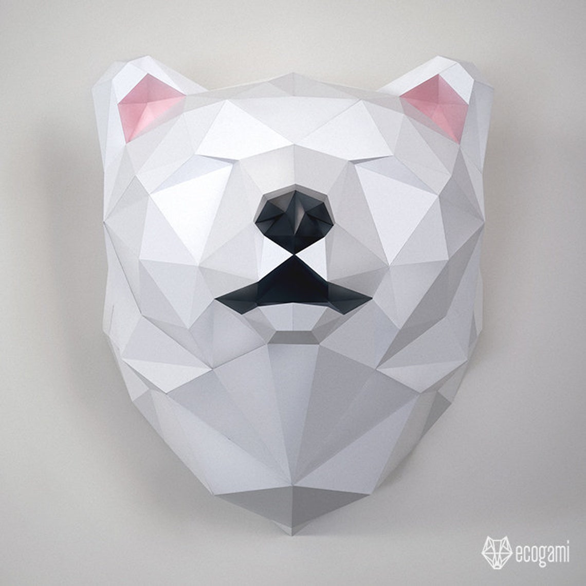 Bear Papercraft Sculpture Printable 3D Puzzle Papercraft Pdf - Etsy