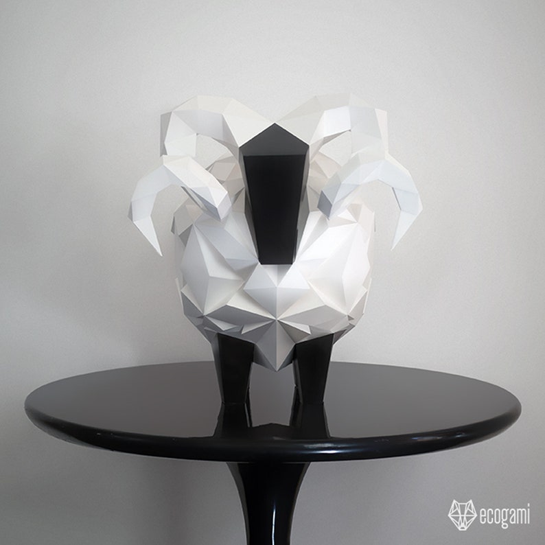 Sheep Papercraft Sculpture Printable 3D Puzzle Papercraft - Etsy