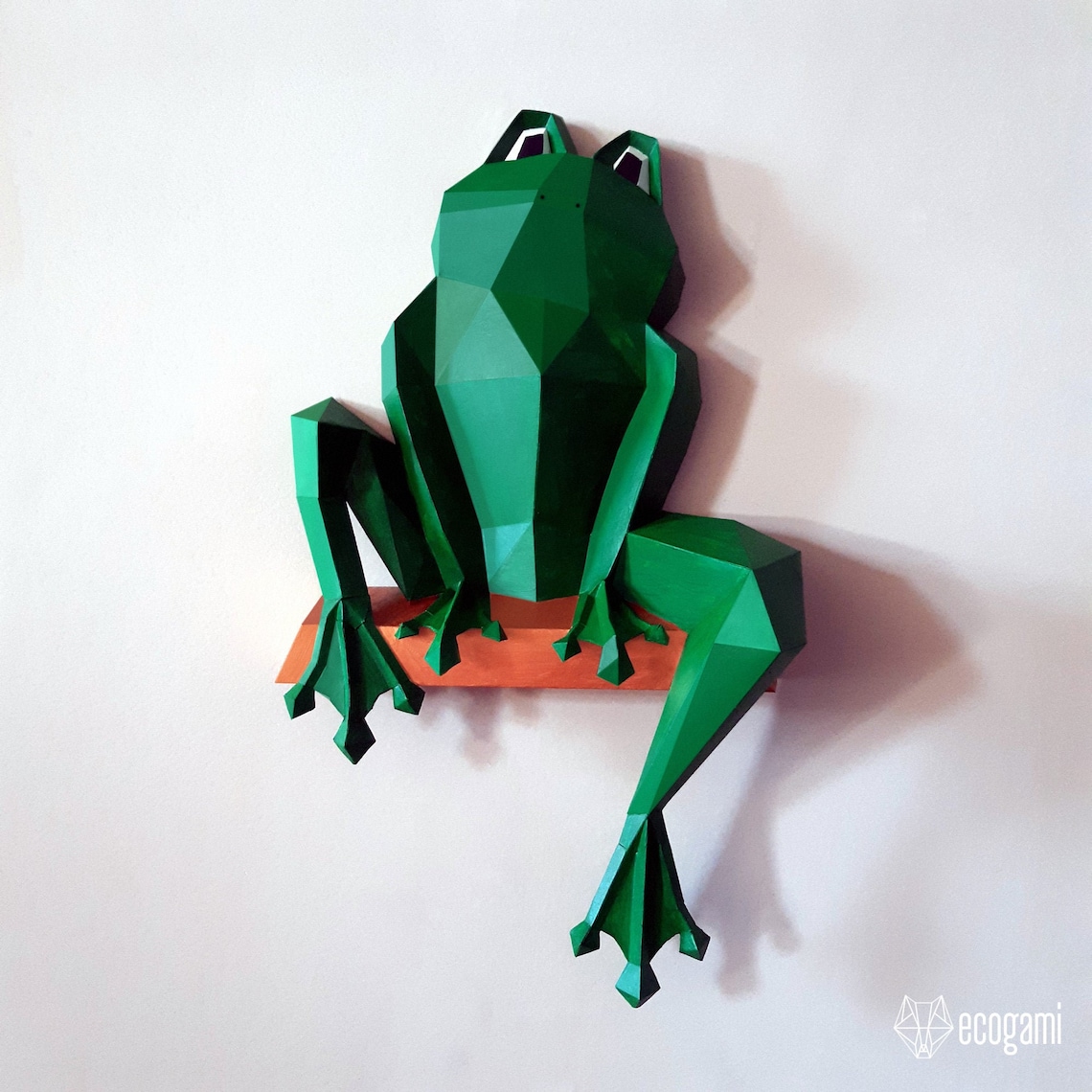 Frog Papercraft Sculpture Printable 3D Puzzle Papercraft Pdf | Etsy