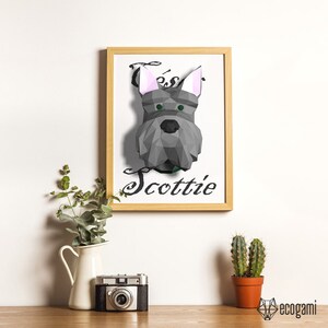 Scottie Papercraft Sculpture, Printable 3D Puzzle, Papercraft Pdf ...