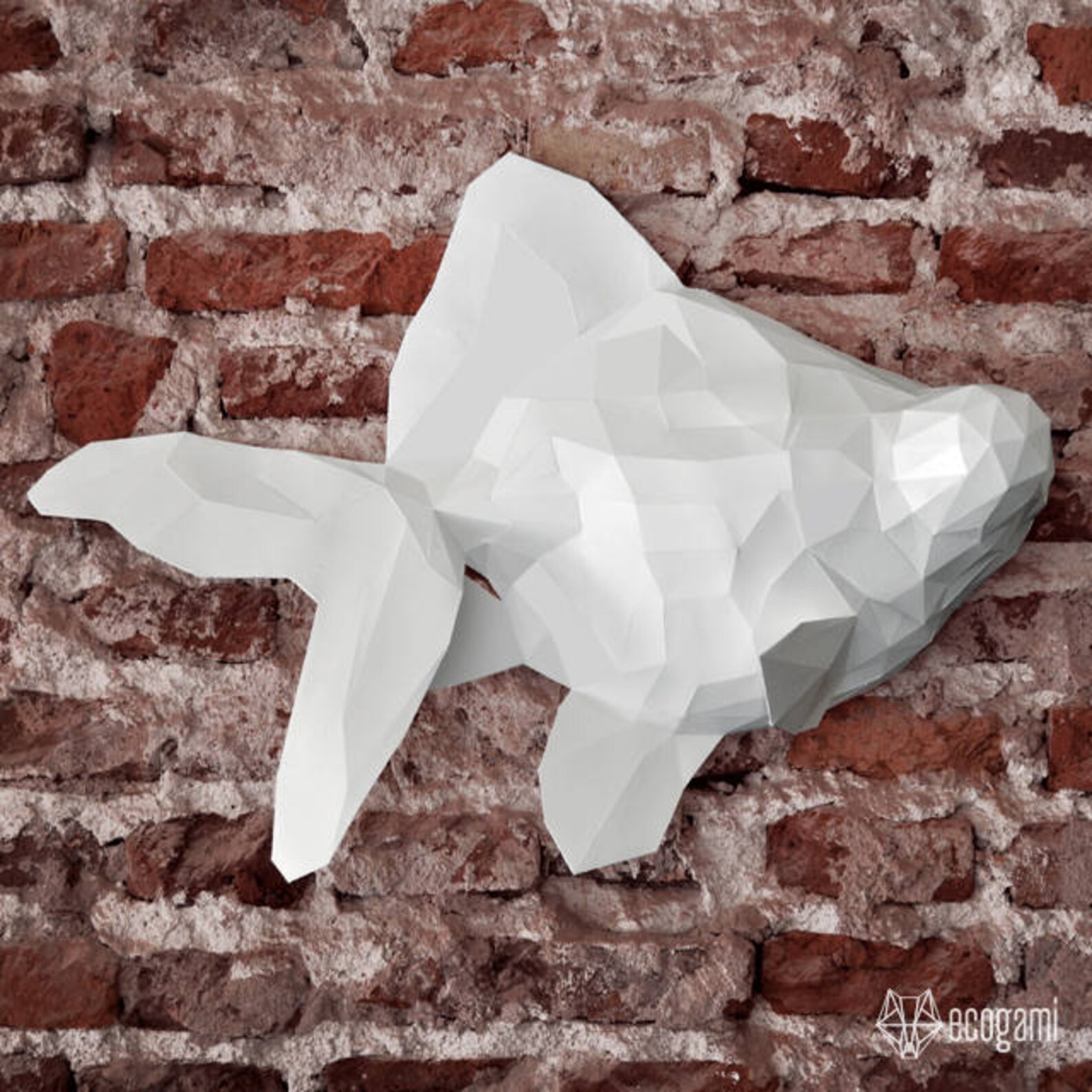 Goldfish Papercraft Sculpture Printable 3D Puzzle Papercraft - Etsy Canada