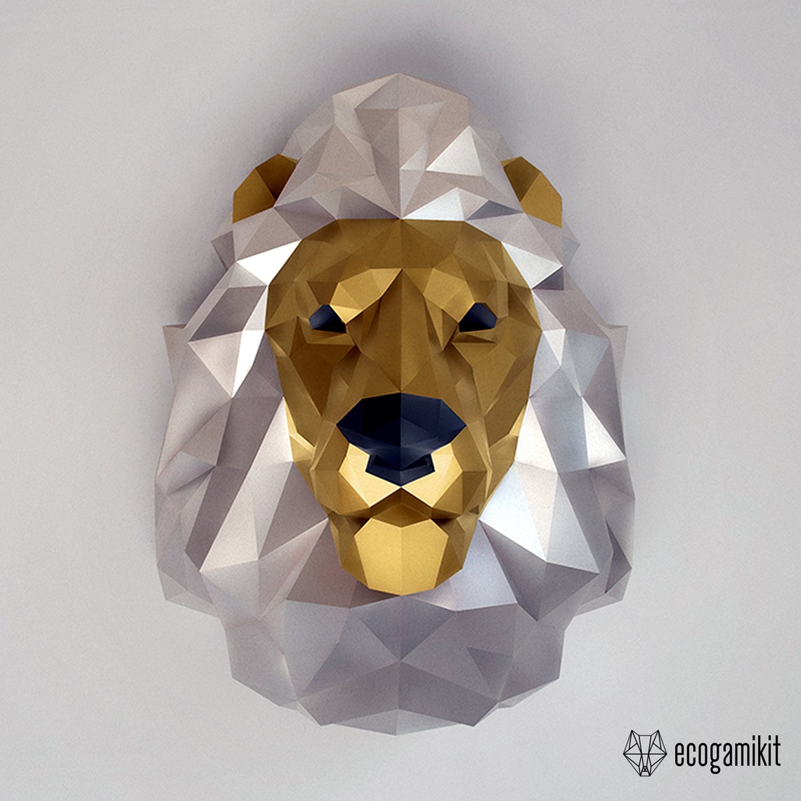 Lion Sculpture Papercraft 3D, Craft Kit for Adults, Puzzle to Make Your ...