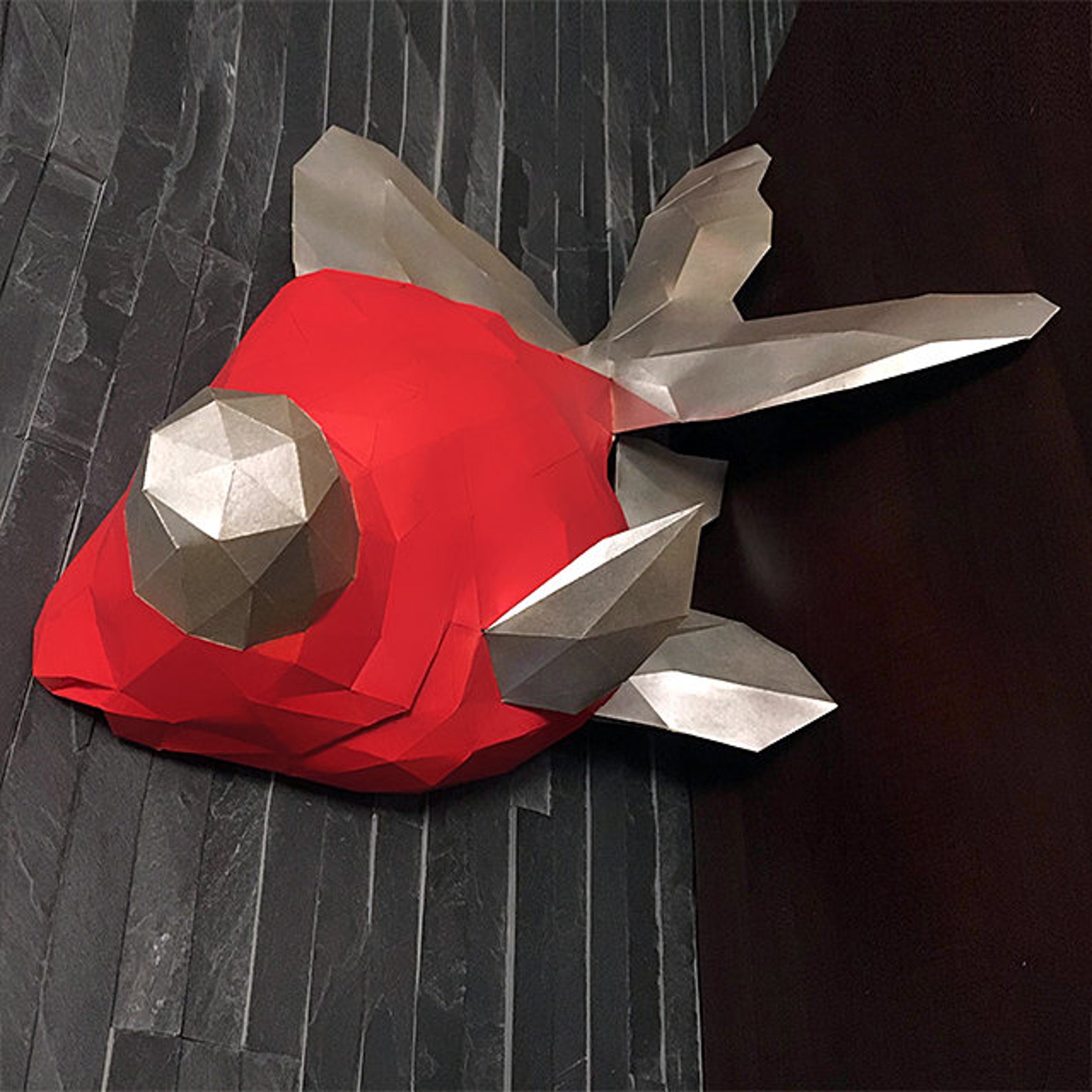 Goldfish Papercraft Sculpture Printable 3D Puzzle Papercraft - Etsy Canada