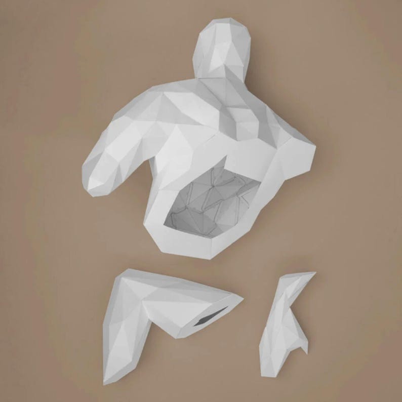 Running Man Papercraft PDF, DIY Human Wall Art, Low Poly 3D Printable ...