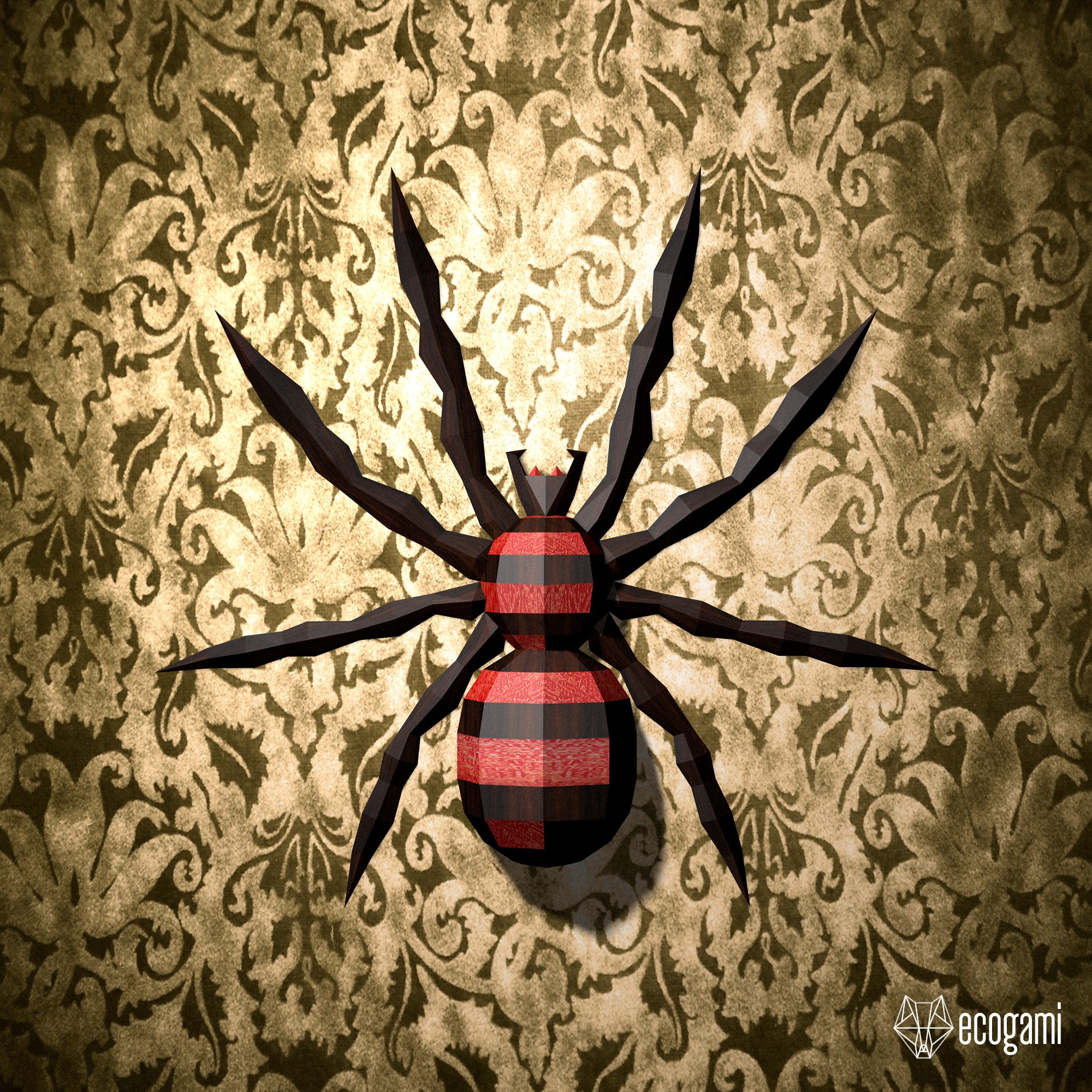 Spider Papercraft Trophy Printable 3D Puzzle Papercraft Pdf - Etsy
