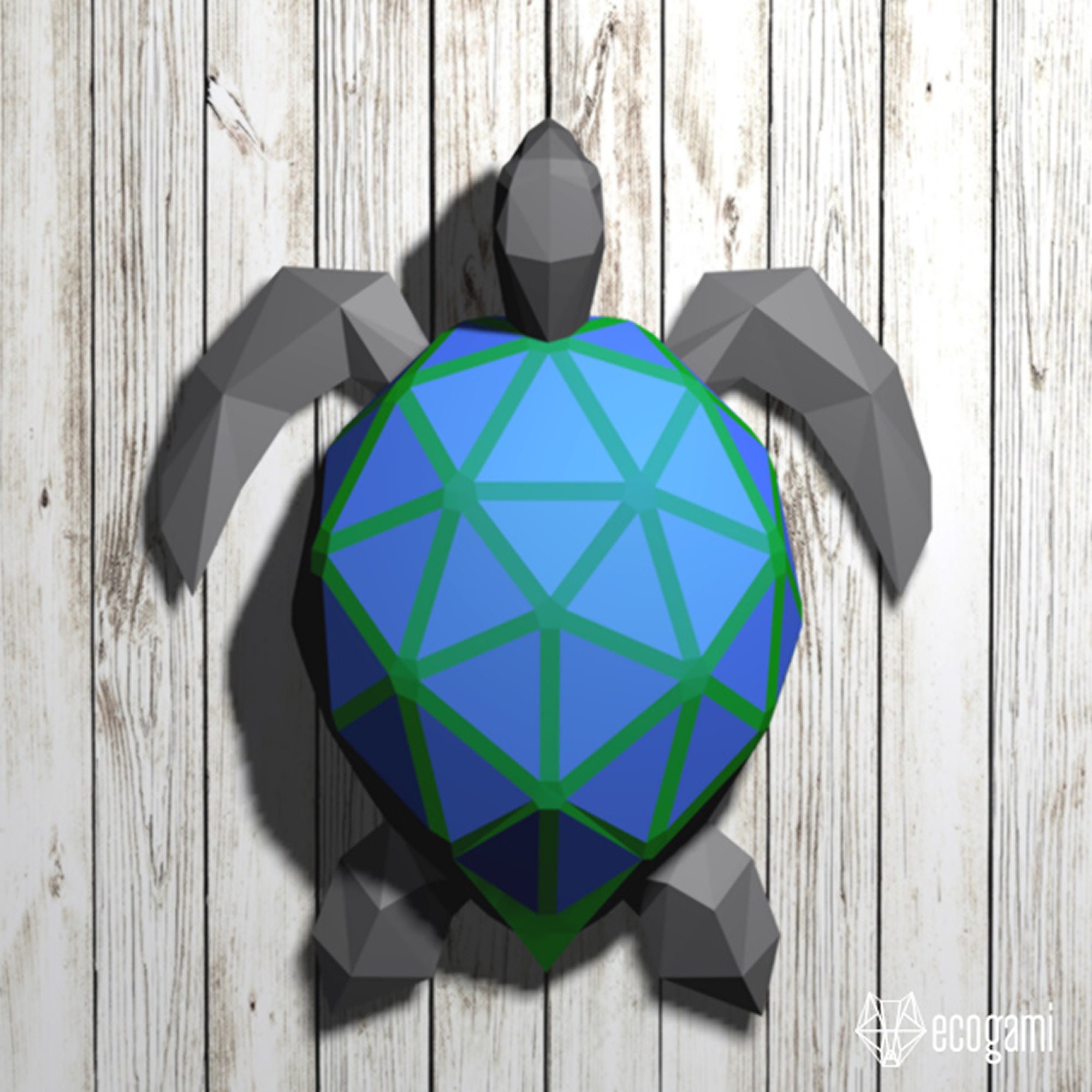 Sea Turtle Sculpture Papercraft 3D Craft Kit for Adults - Etsy