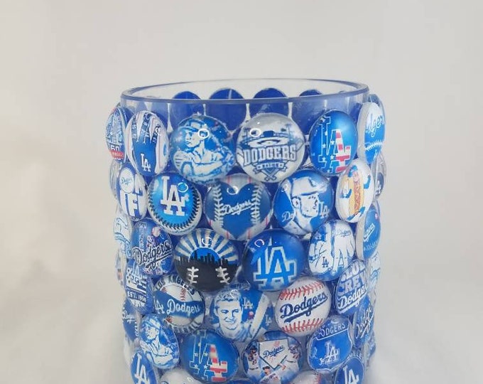 Dodgers Candle Holder, Container, Succulent Planter, Pen Holder