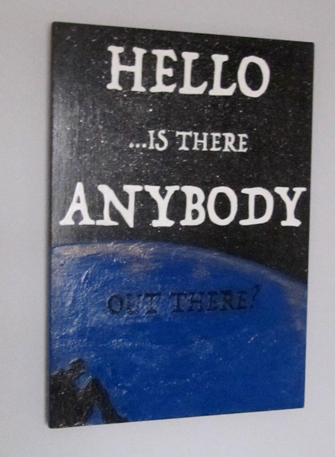 Hello ...is Anybody Out There pink Floyd Hand Painted Wall Plaque. - Etsy