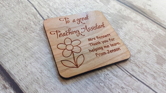 Teacher Gift Teaching Assistant Gift Personalised Magnet - Etsy UK