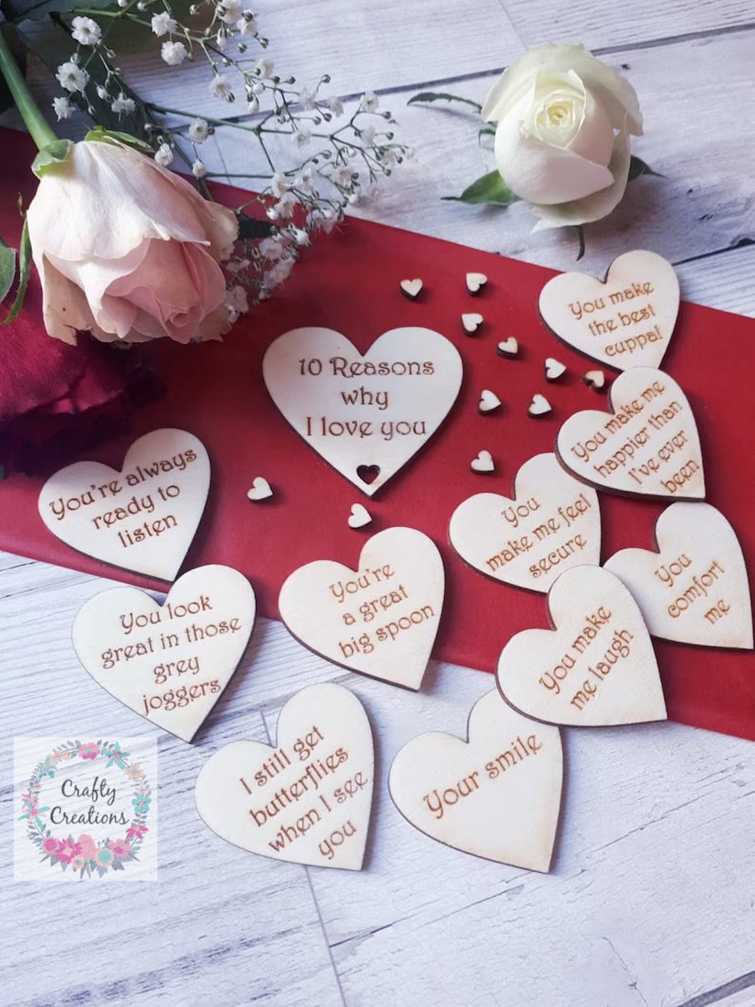 10 Reasons Why I Love You, Valentines Gift, Anniversary Gift for Him ...