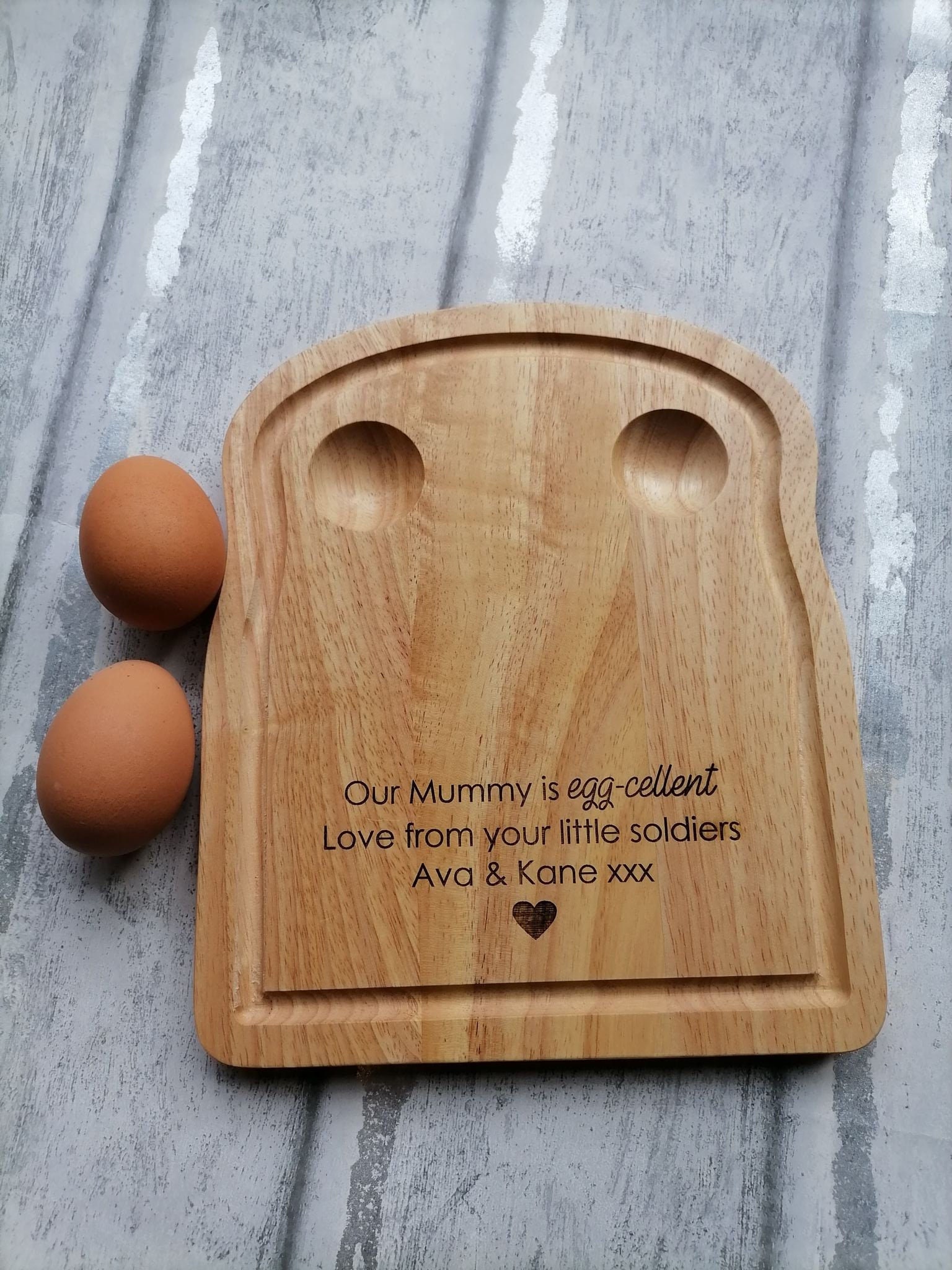 Wooden Egg Board Breakfast Board Dippy egg and solider board | Etsy